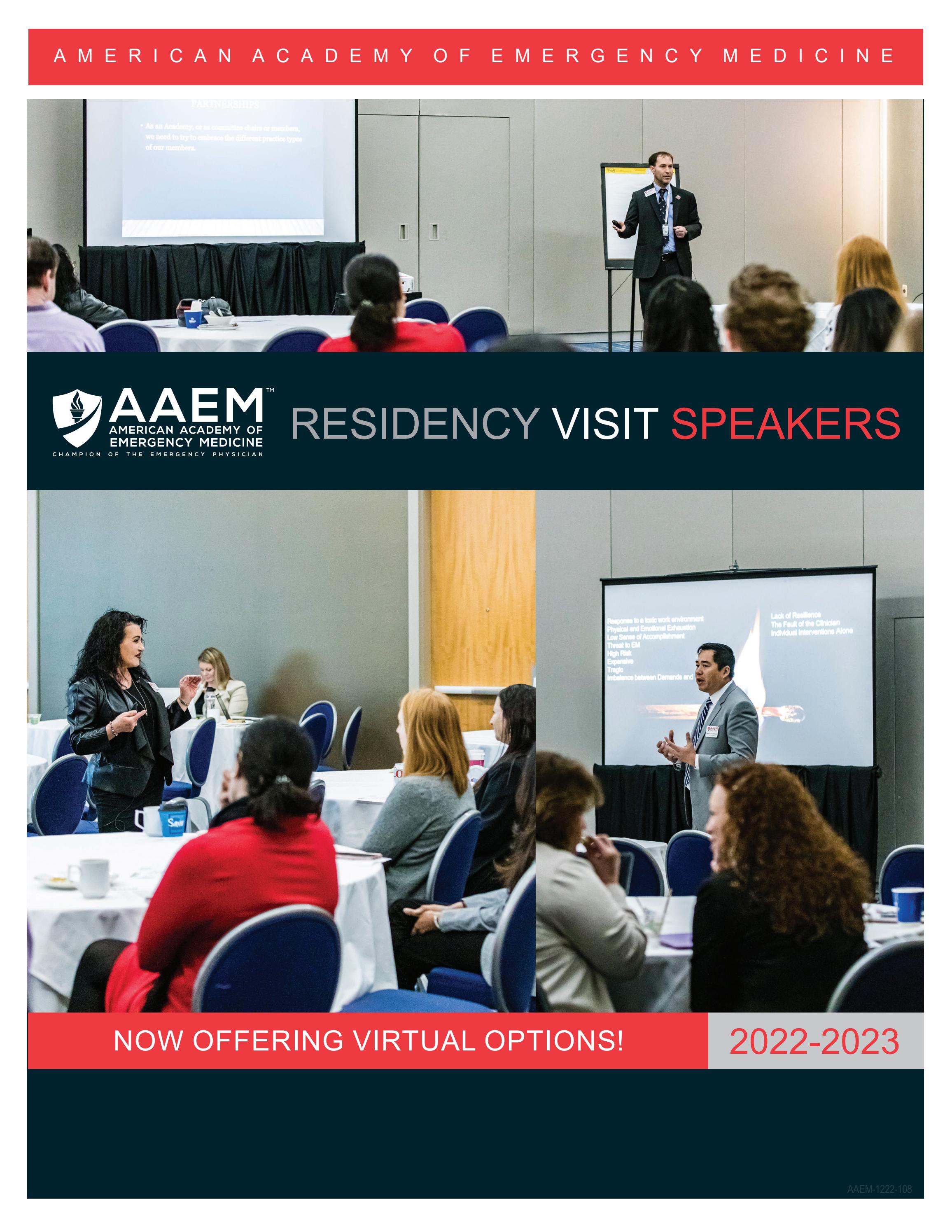 Residency Visit Brochure 2022-2023 by American Academy of Emergency ...