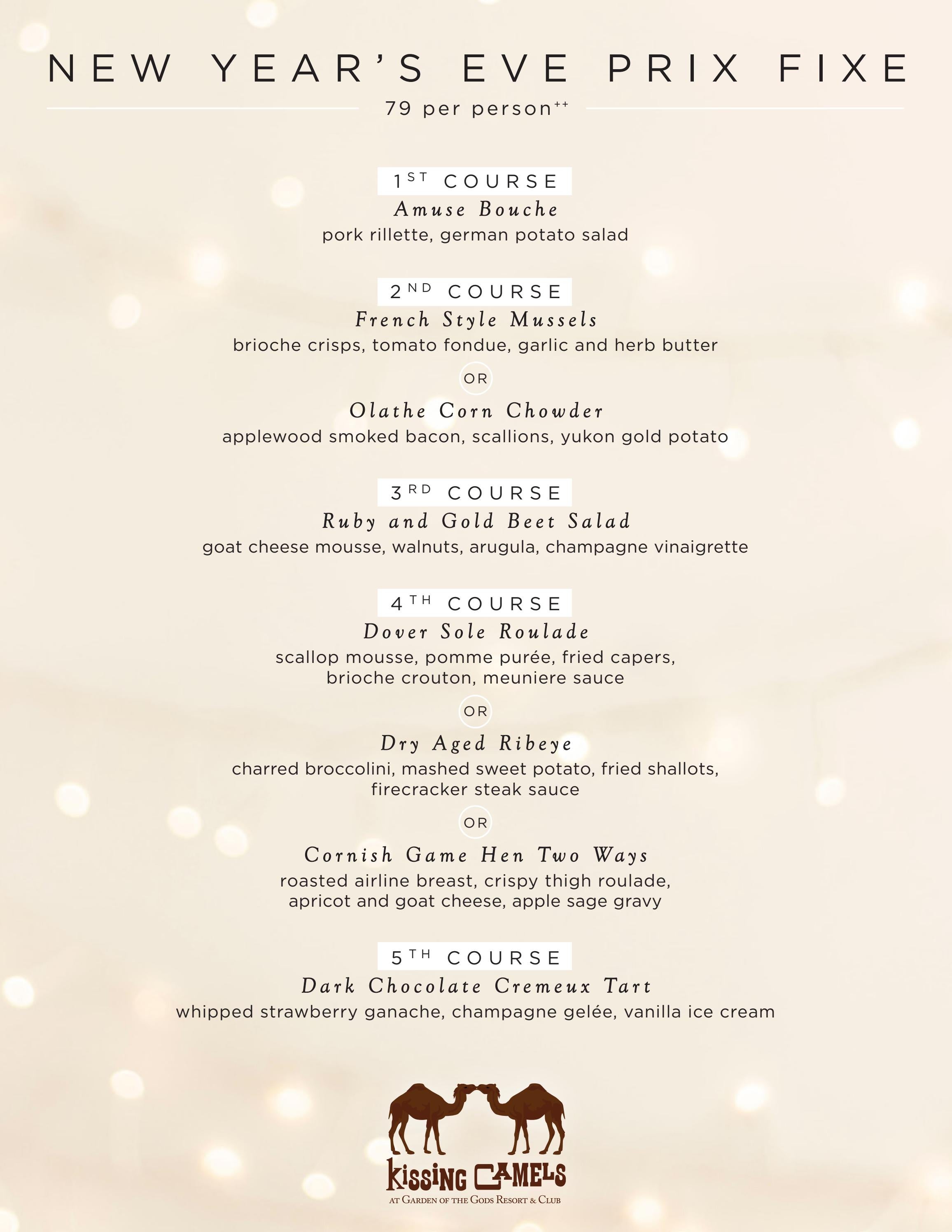 NYE Prix-Fixe KC Grille by gardenofthegodsresortandclub - Issuu
