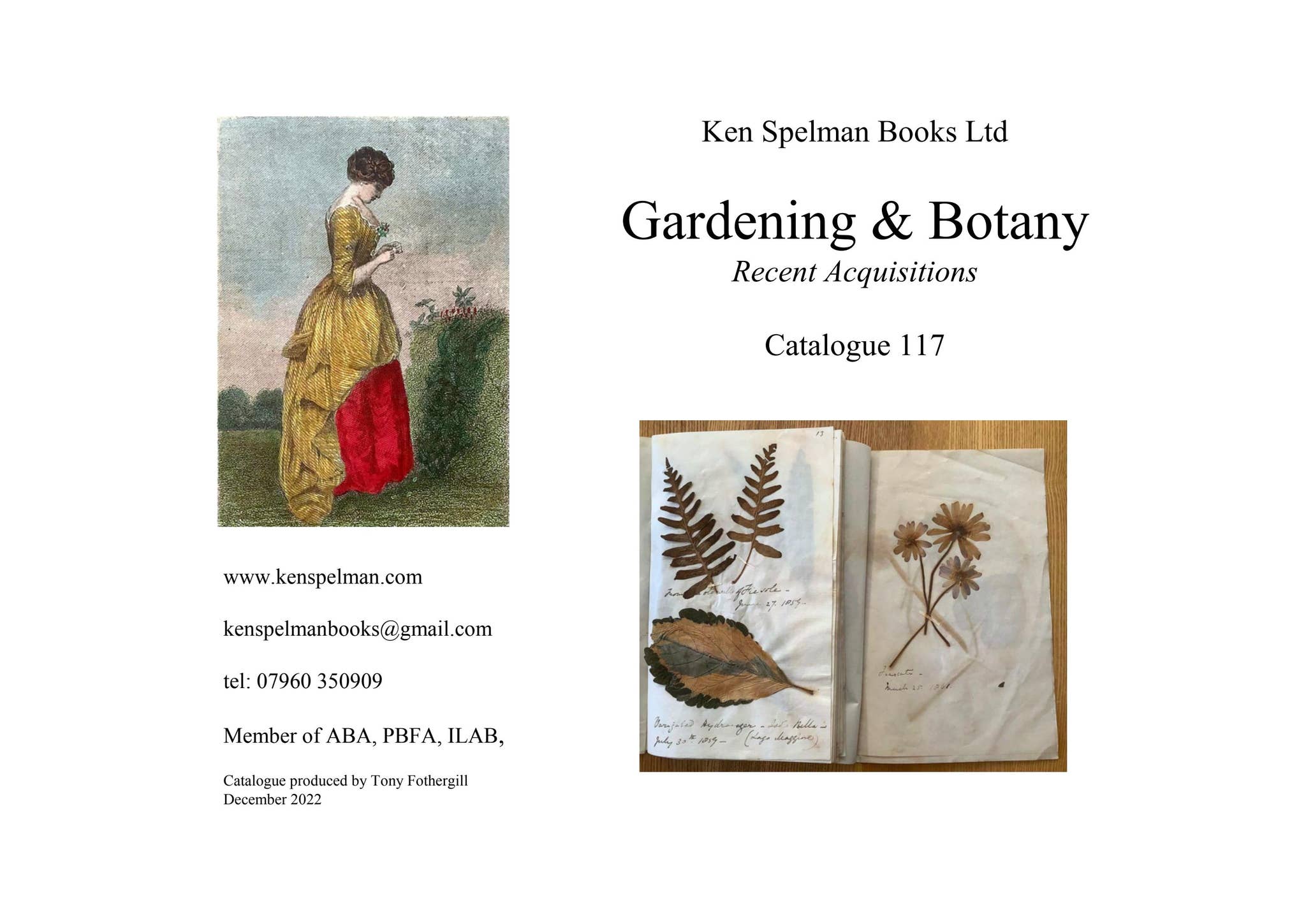 Catalogue 117: Gardening & Botany by Ken Spelman Books Ltd ~ [Tony ...