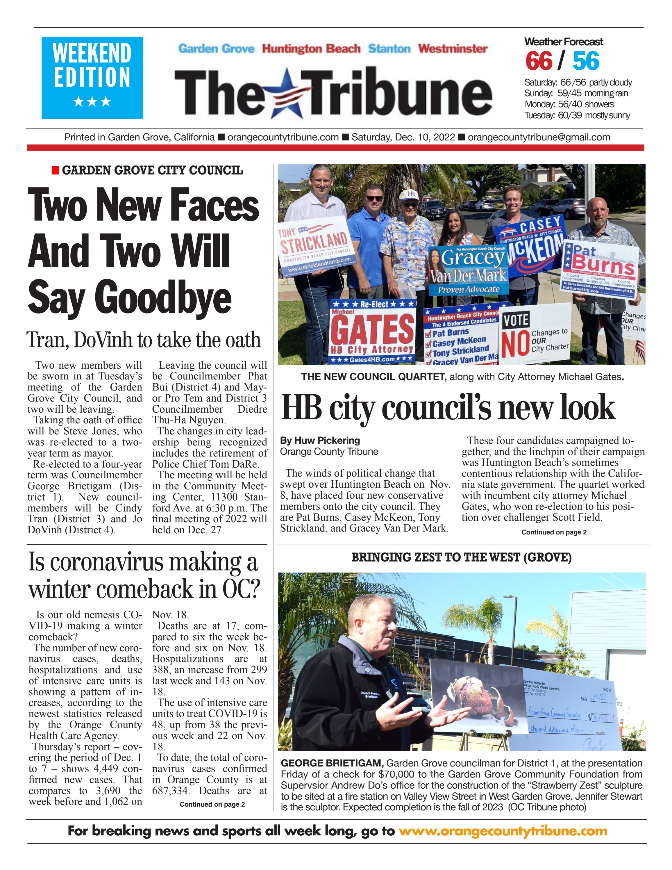 The Orange County Tribune Dec. 10, 2022 by orangecountytribune - Issuu
