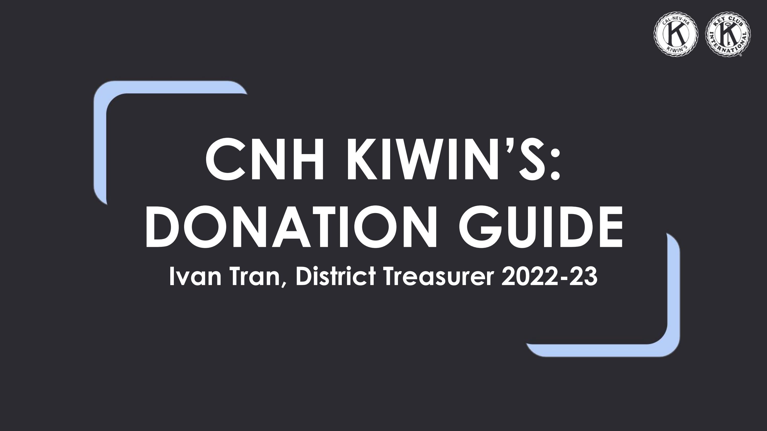 Donation Resource (2022-23) by CNH KIWIN'S Key Club - Issuu