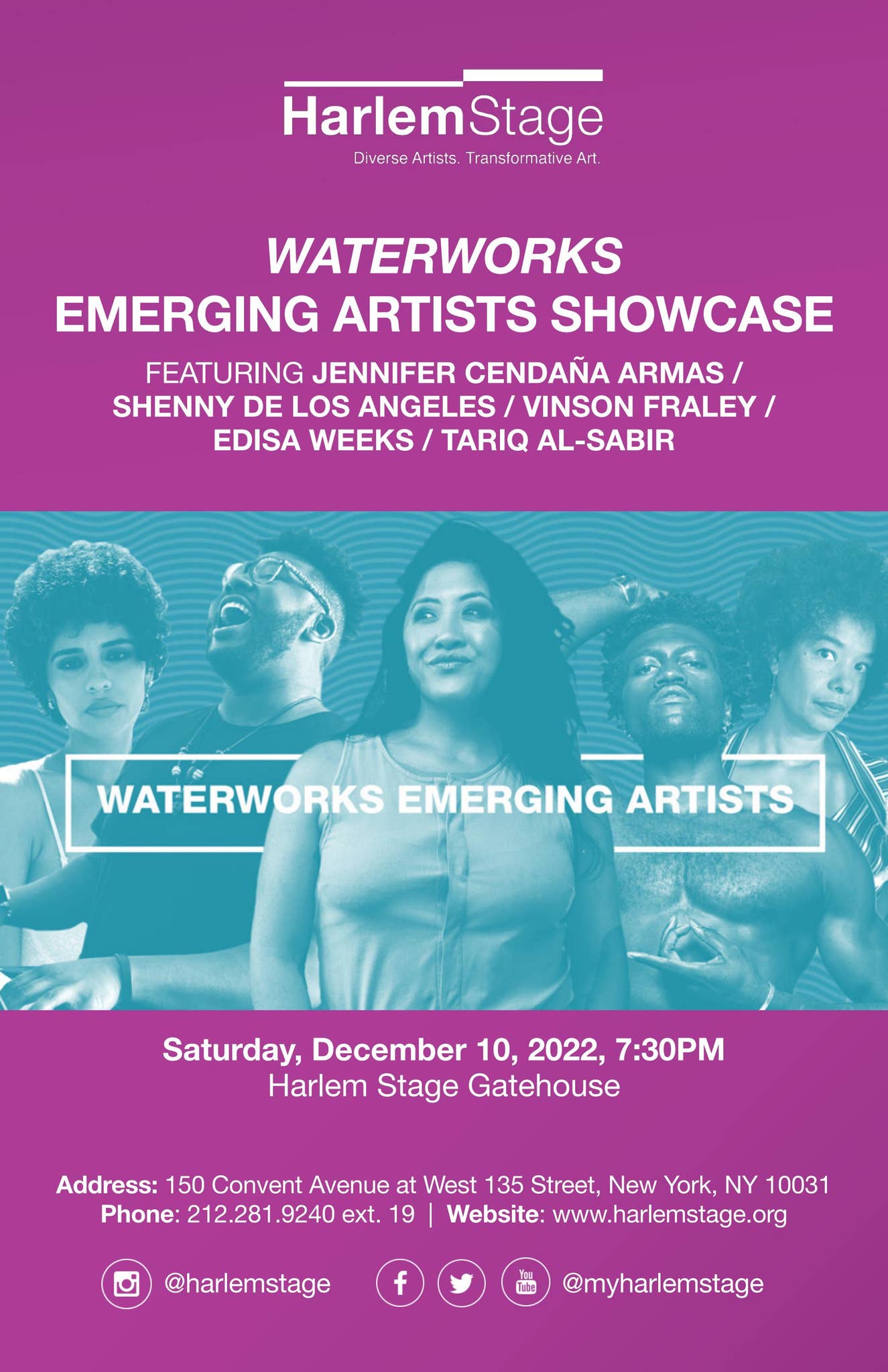 WaterWorks Emerging Artists Showcase by Harlem Stage - Issuu