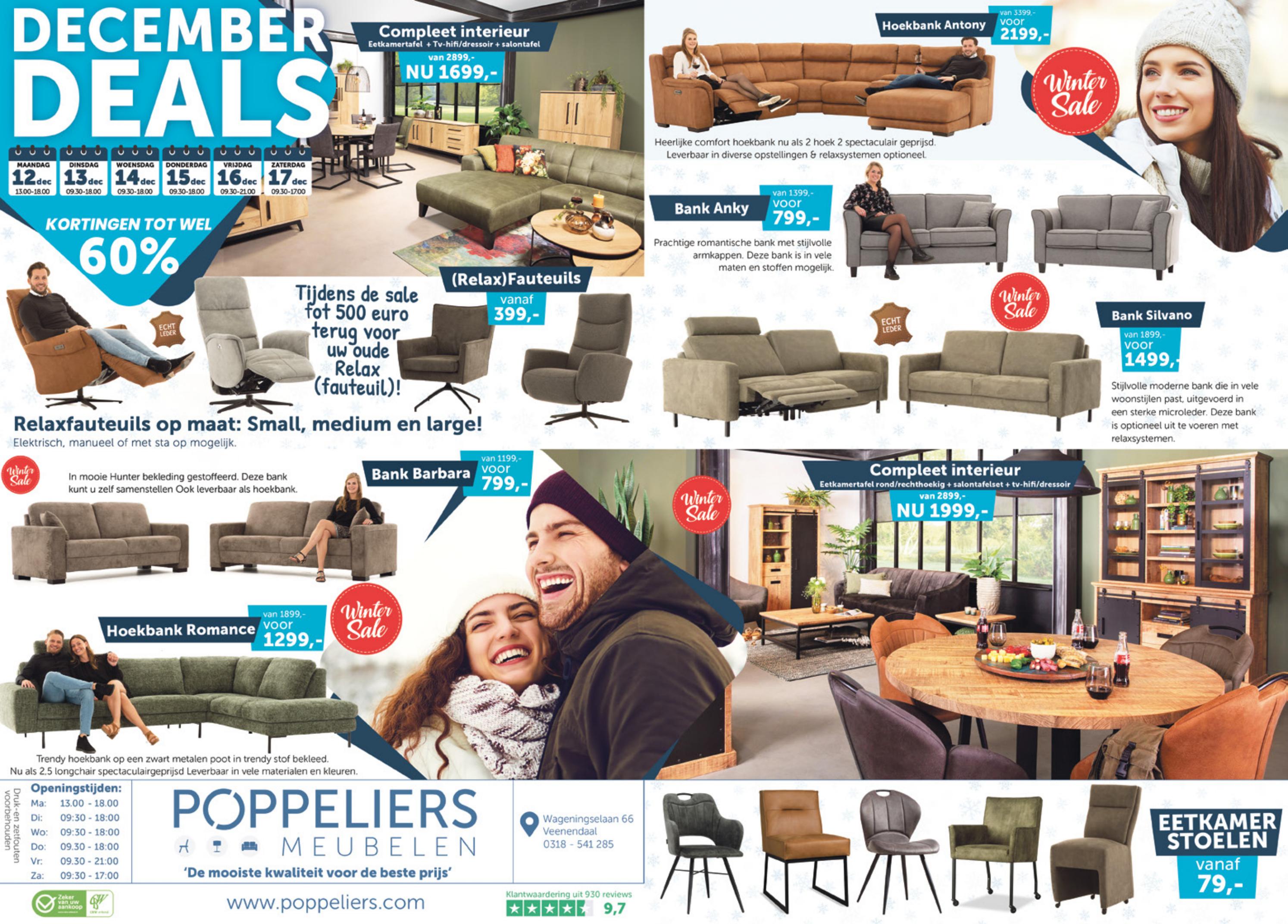 Folder of advertentie Poppeliers Meubelen week 50 by Media Solutions B ...