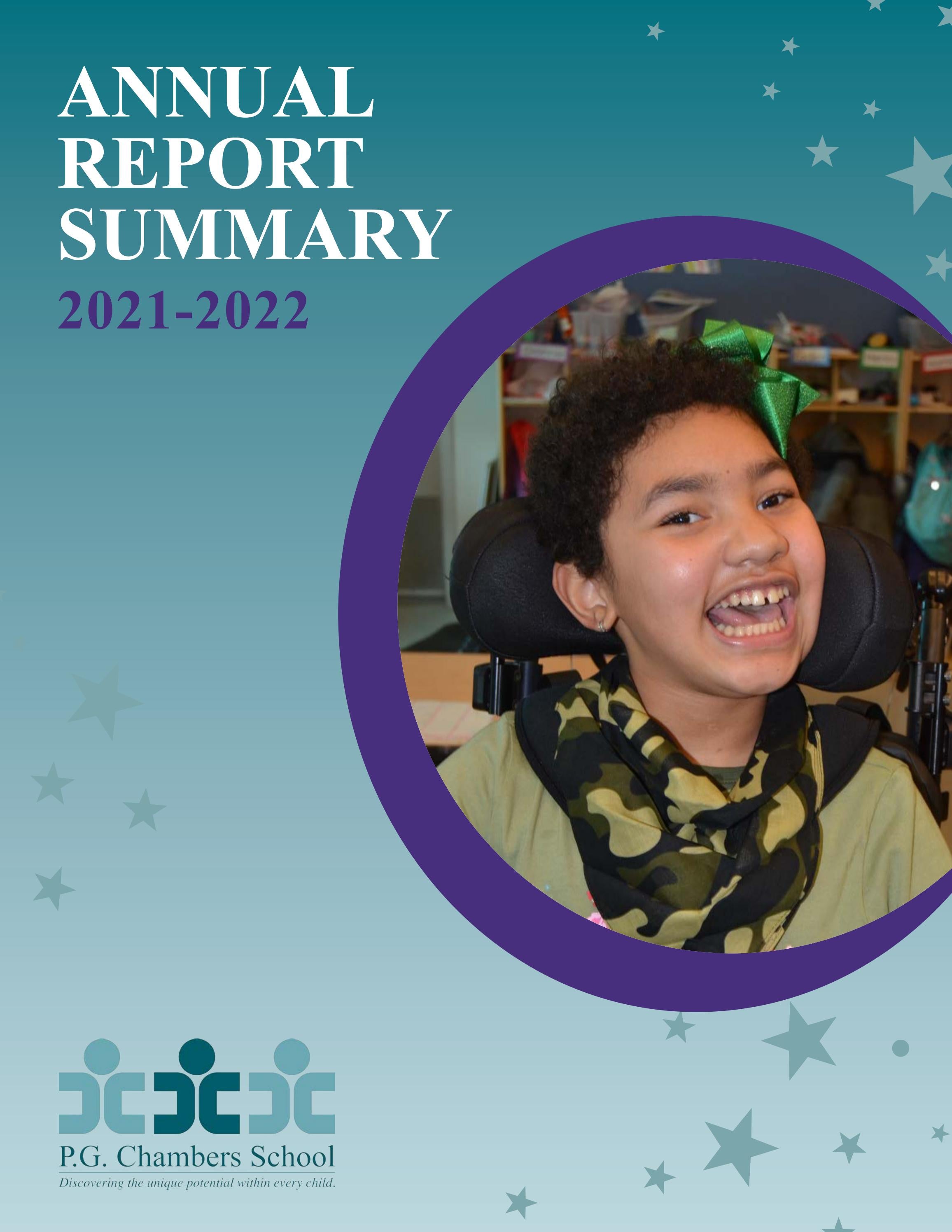 2021-2022 Annual Report Summary - P.G. Chambers School by P.G. Chambers ...