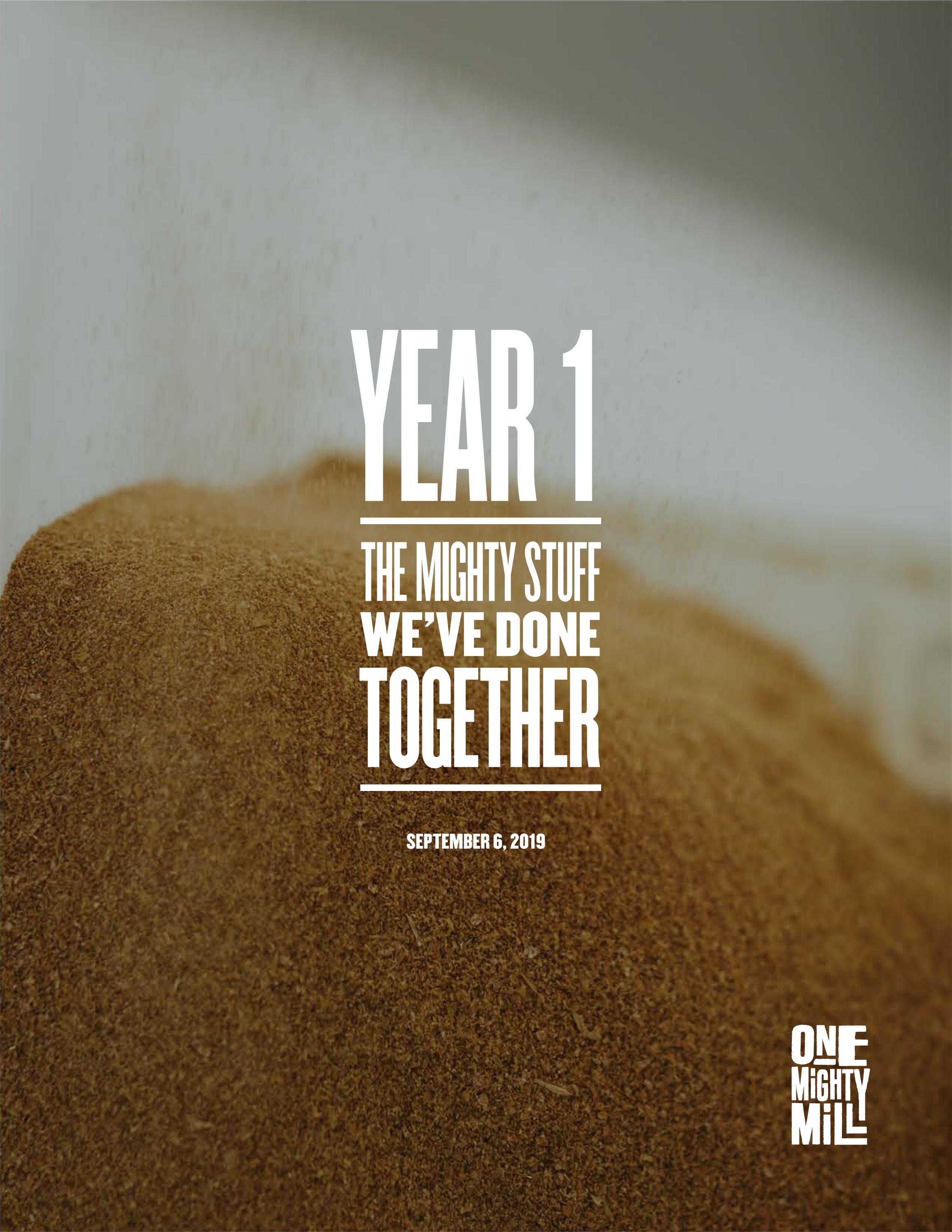 One Mighty Mill Year 1 Impact Report by onemightymill - Issuu