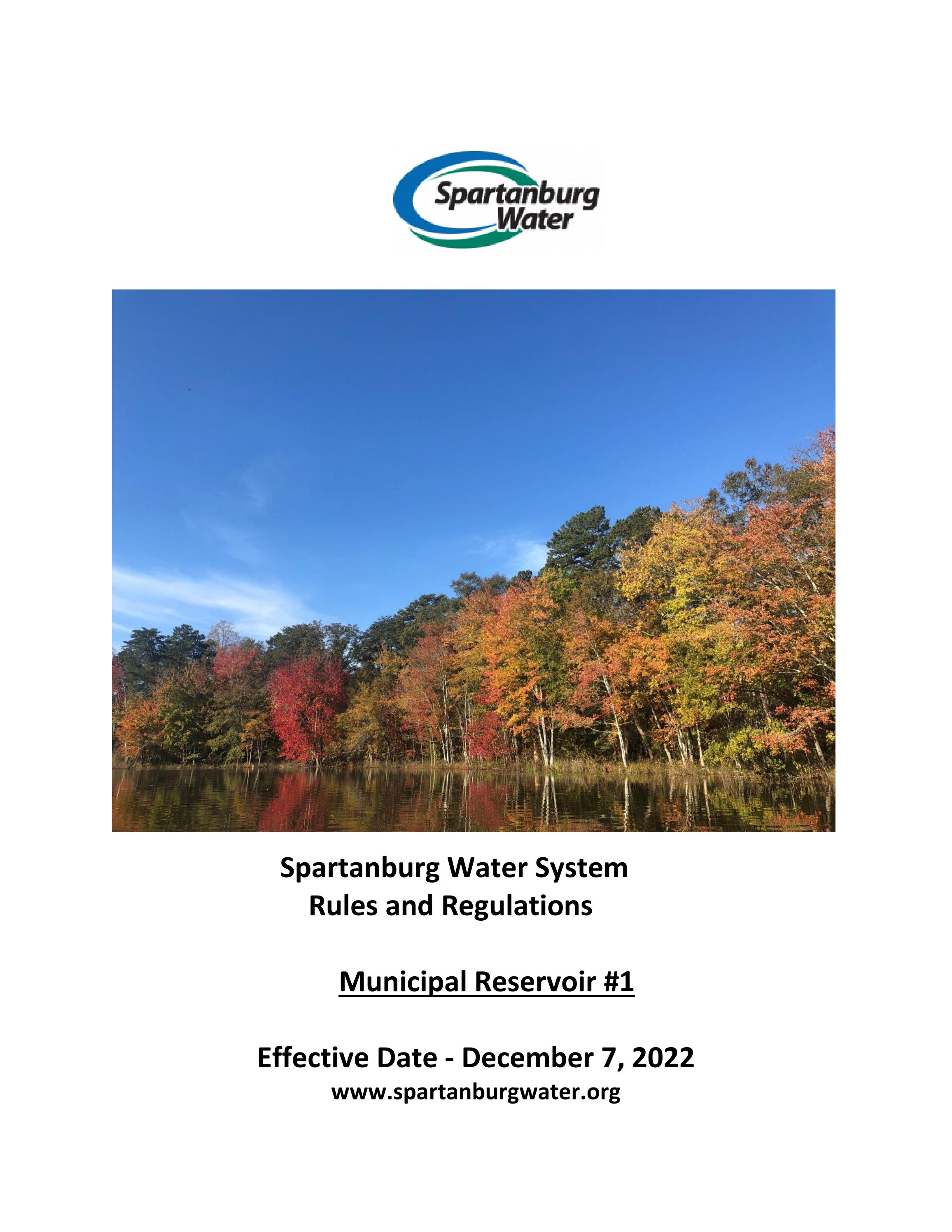 SWS Policies & Procedures for Municipal Reservoir #1 - 2022 by ...