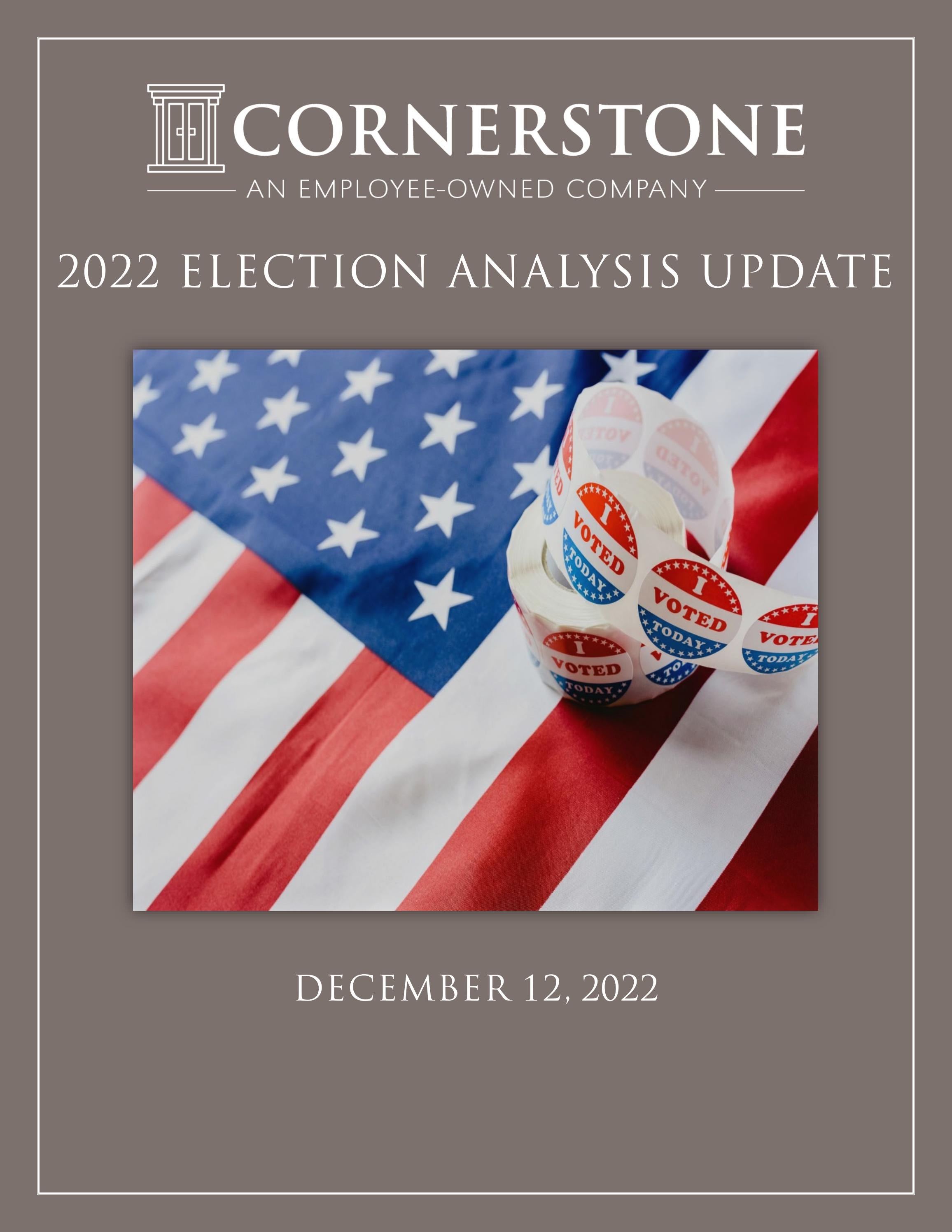 Cornerstone Government Affairs 2022 Election Analysis Update by ...