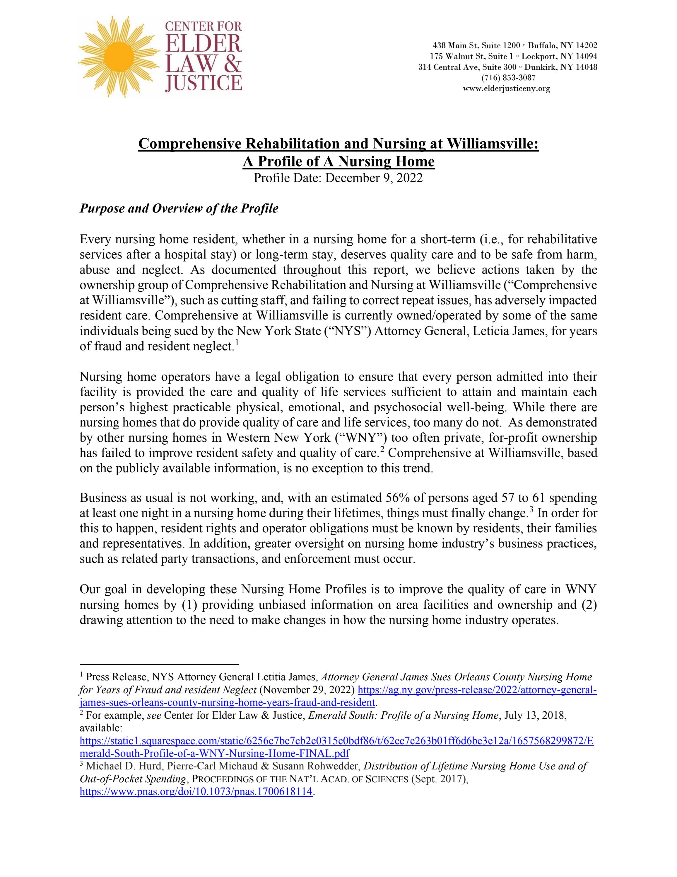 Nursing Home Profiles - Comprehensive Rehabilitation and Nursing at ...