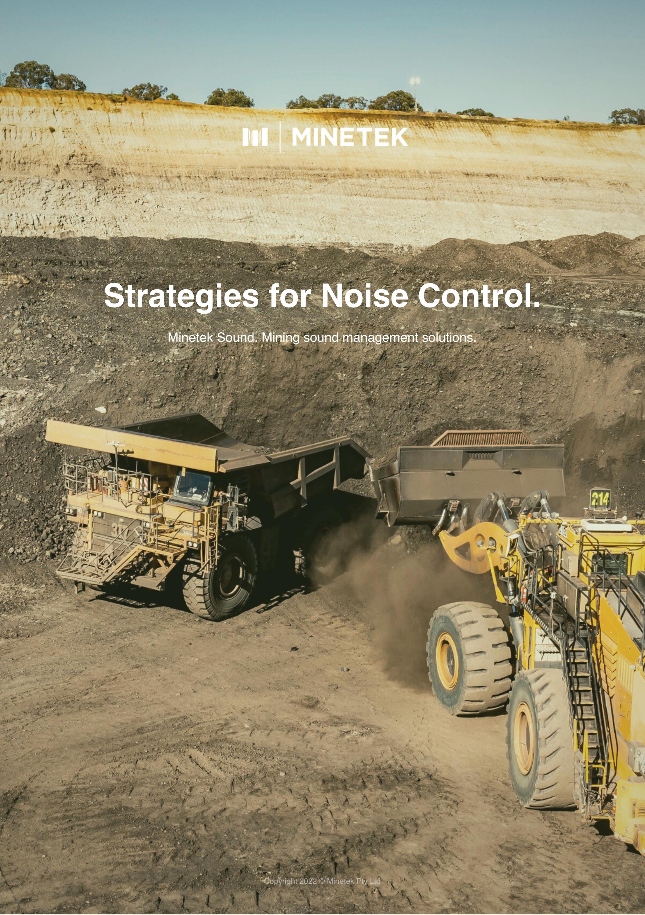 Strategies for Noise Control: Mining sound management solutions by ...
