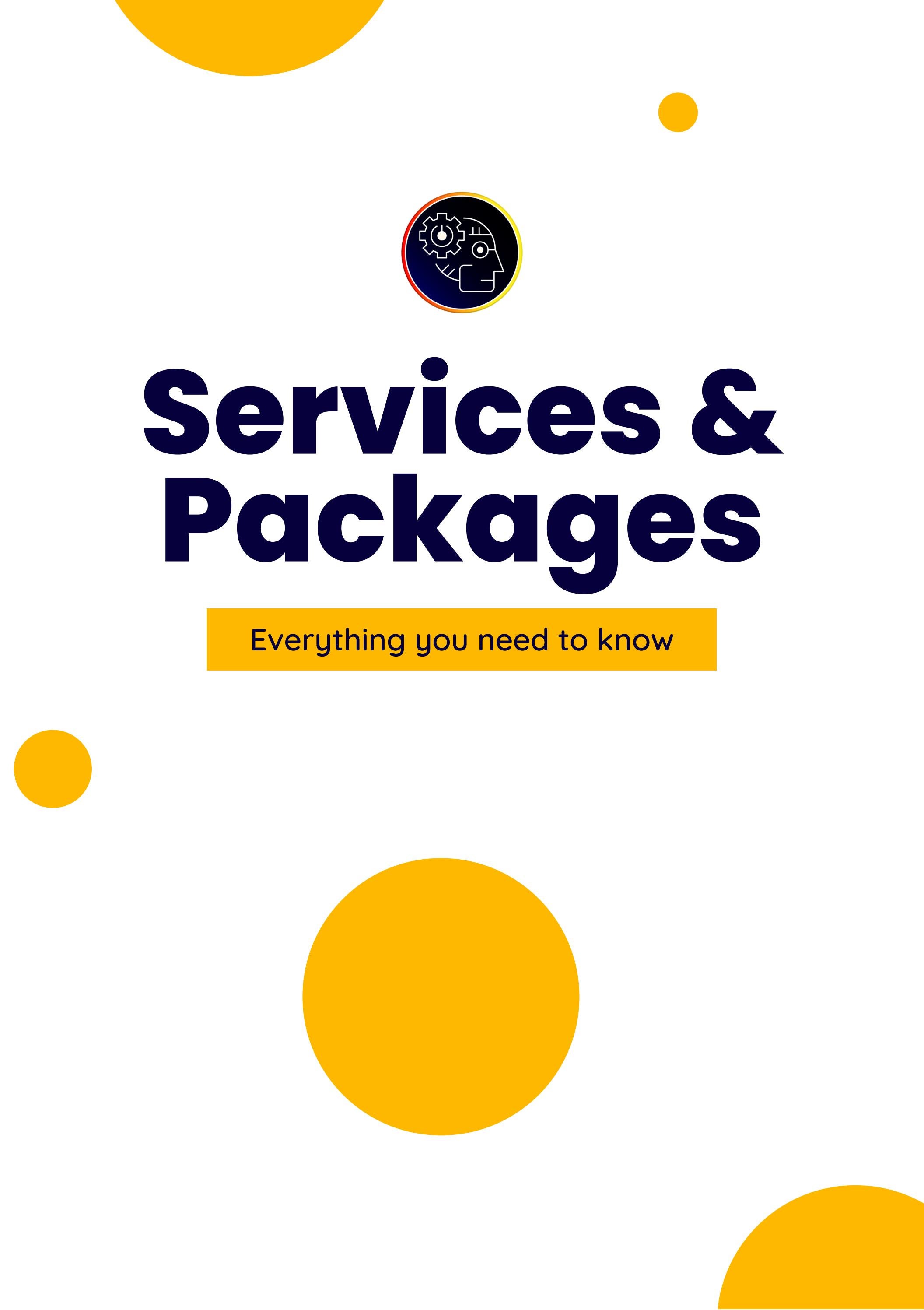 Services & Packages Sheet for Prospective Clients PDF by Benjamin ...