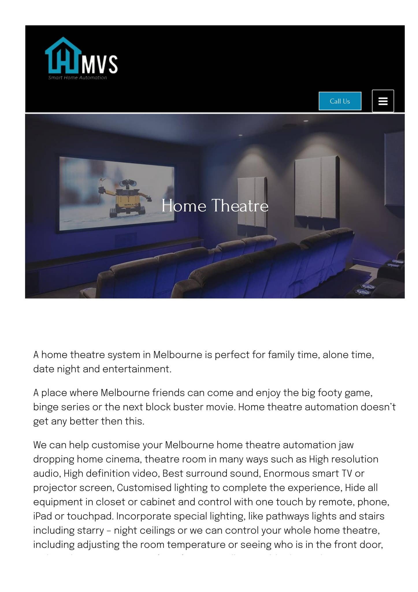 Smart Home Theatre Specialists In Melbourne by MVS Melbourne - Issuu