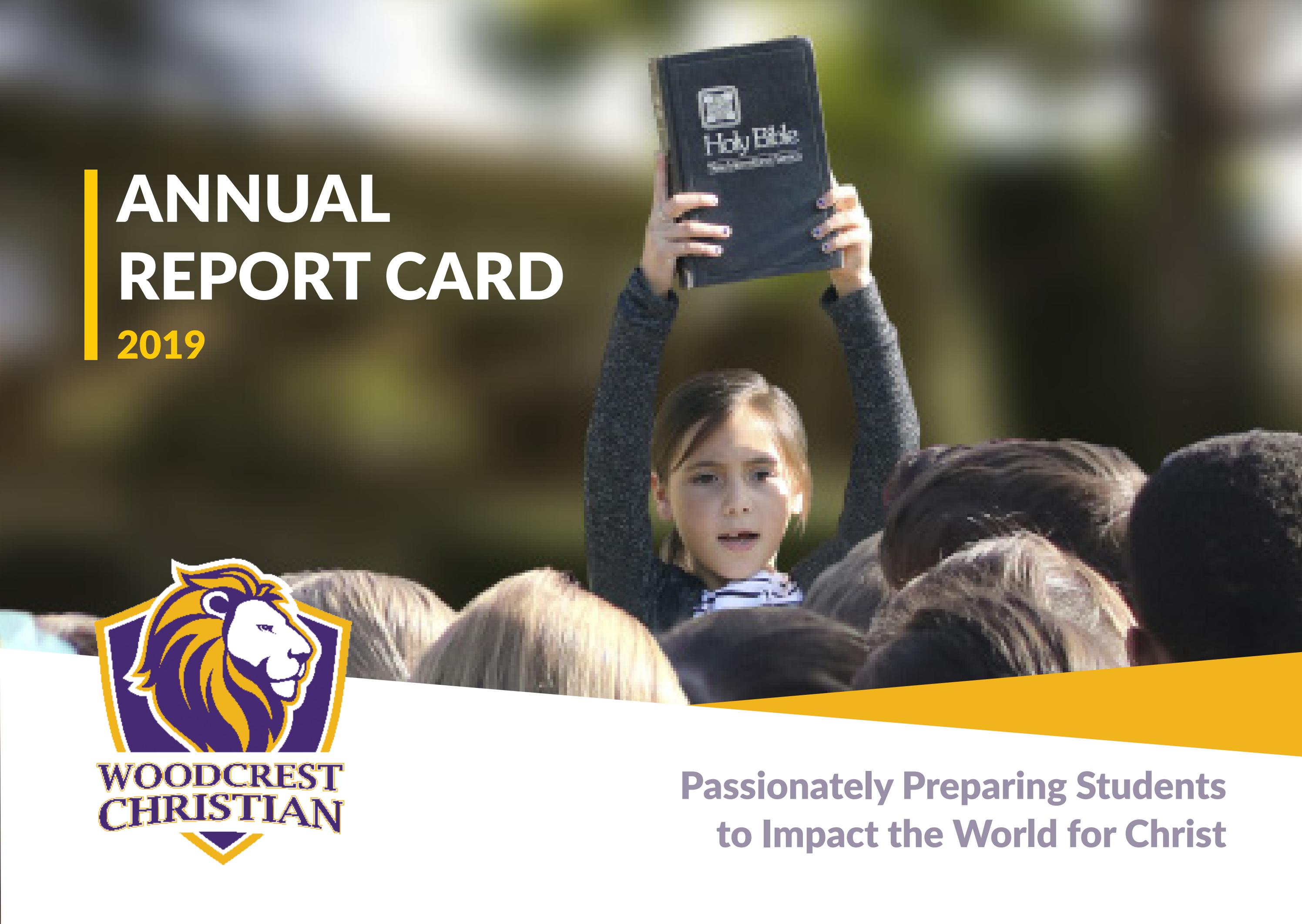 2019 Report Card by Woodcrest Christian School - Issuu