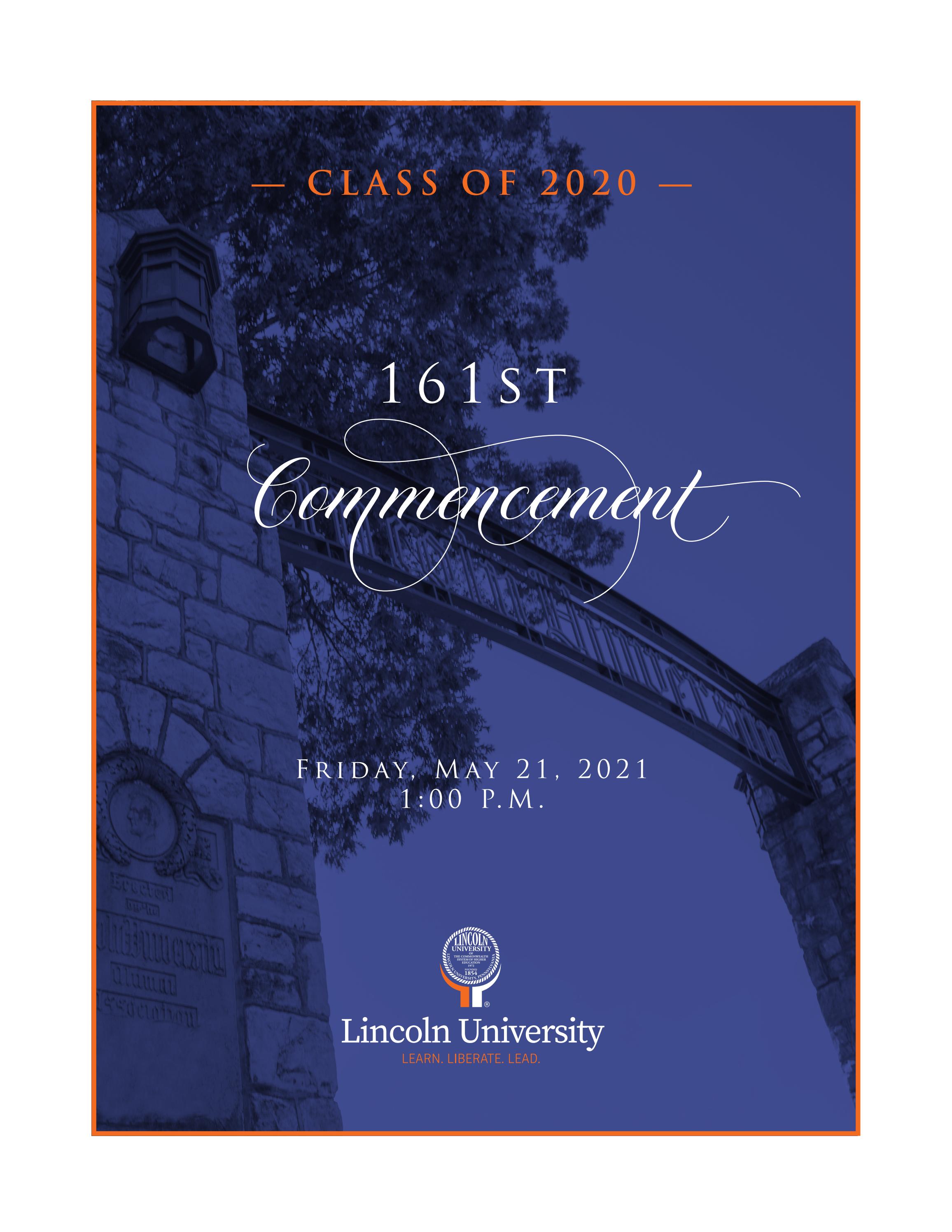 Lincoln University 2020 Commencement Program by Lincoln University - Issuu