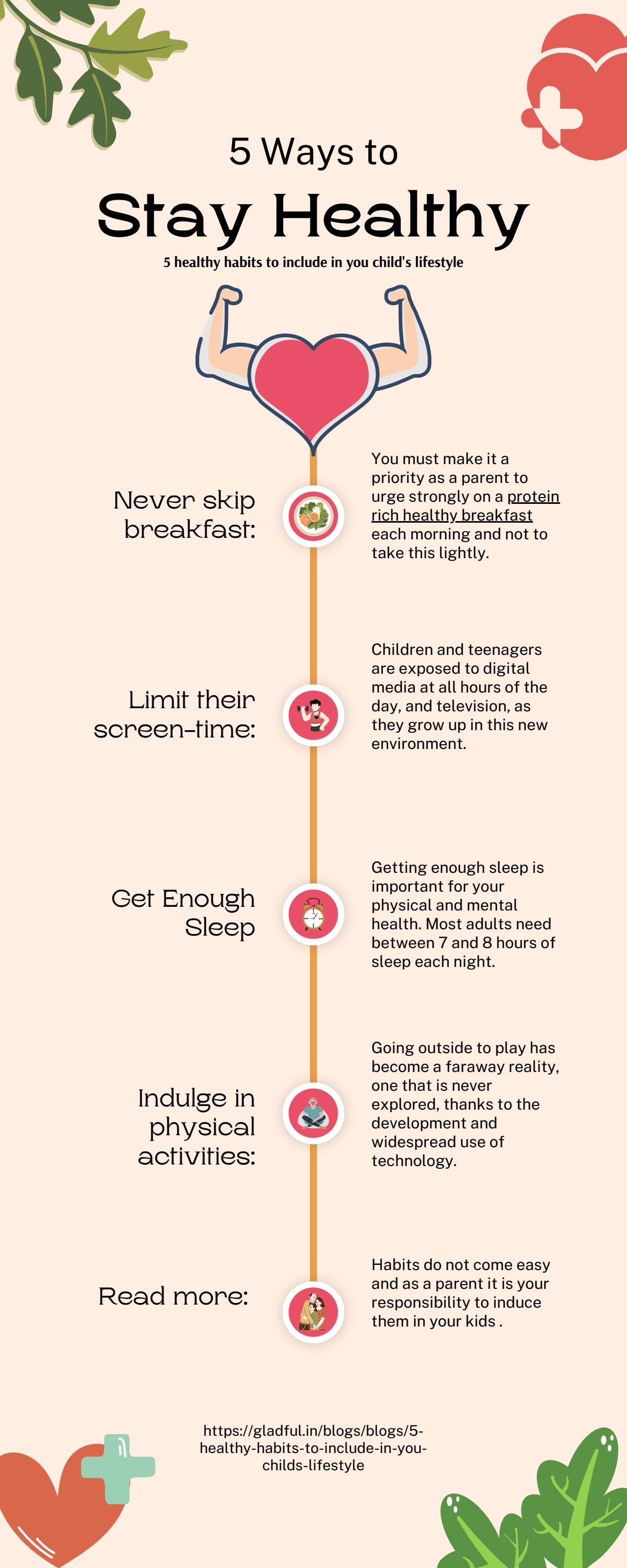 5 Healthy Habits To Include In You Child s Lifestyle By Gladful