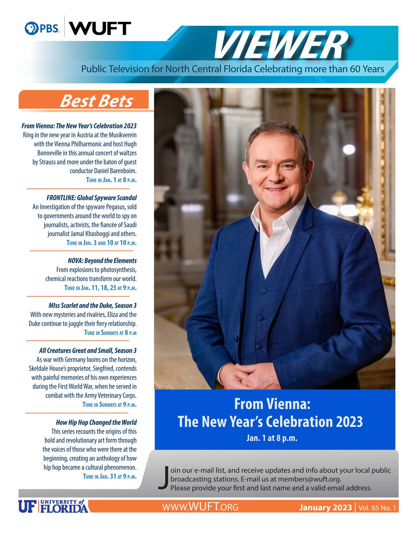 WUFT TV Viewer Guide - January 2023 by UF CJC - Issuu