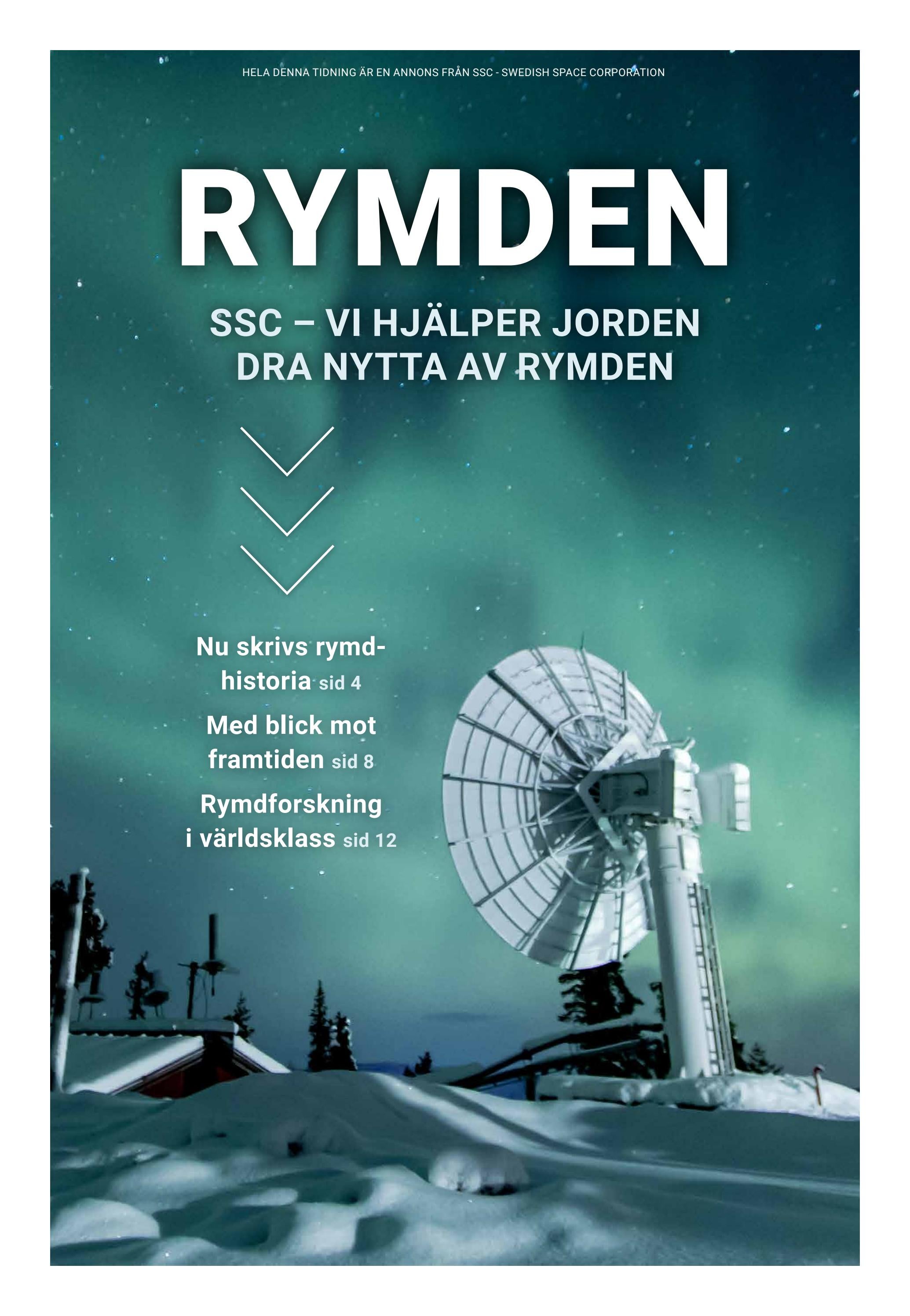 RYMDEN - SSC fyller 50 år - Vi hjälper Jorden Dra nytta av Rymden by ...