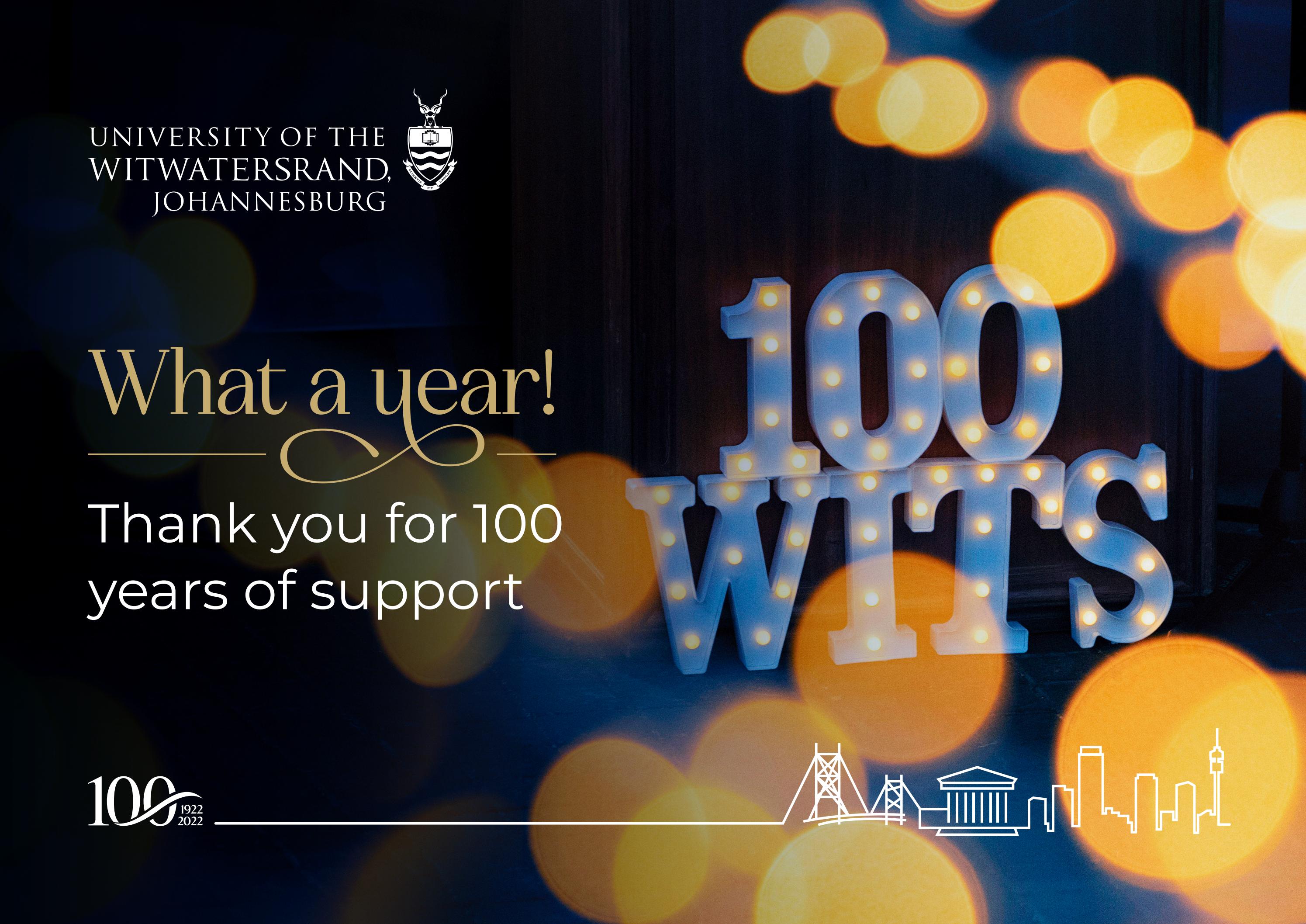 Wits100 – what a year by witsmarketing - Issuu