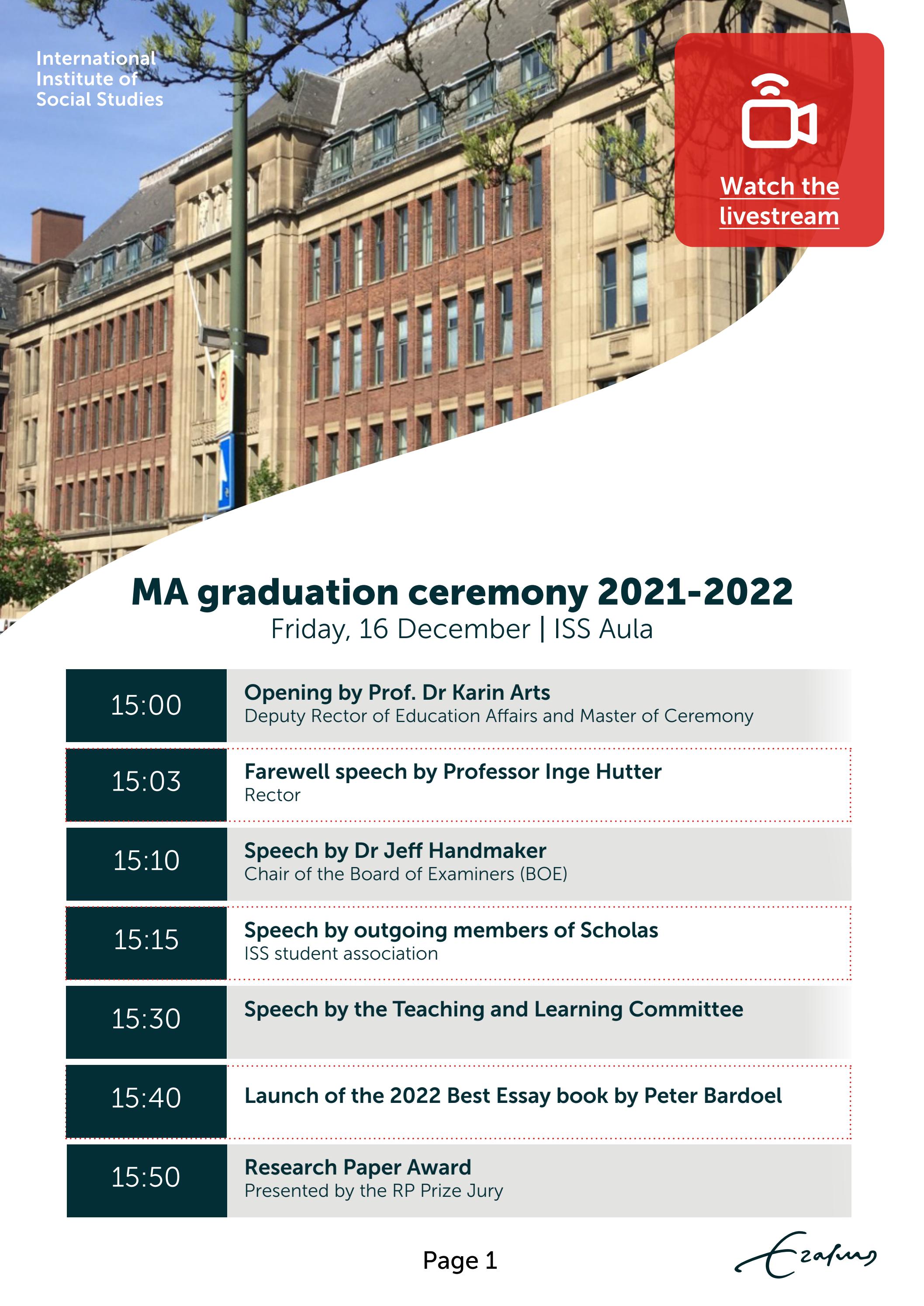 MA Graduation Ceremony (Updated) by International Institute of Social ...