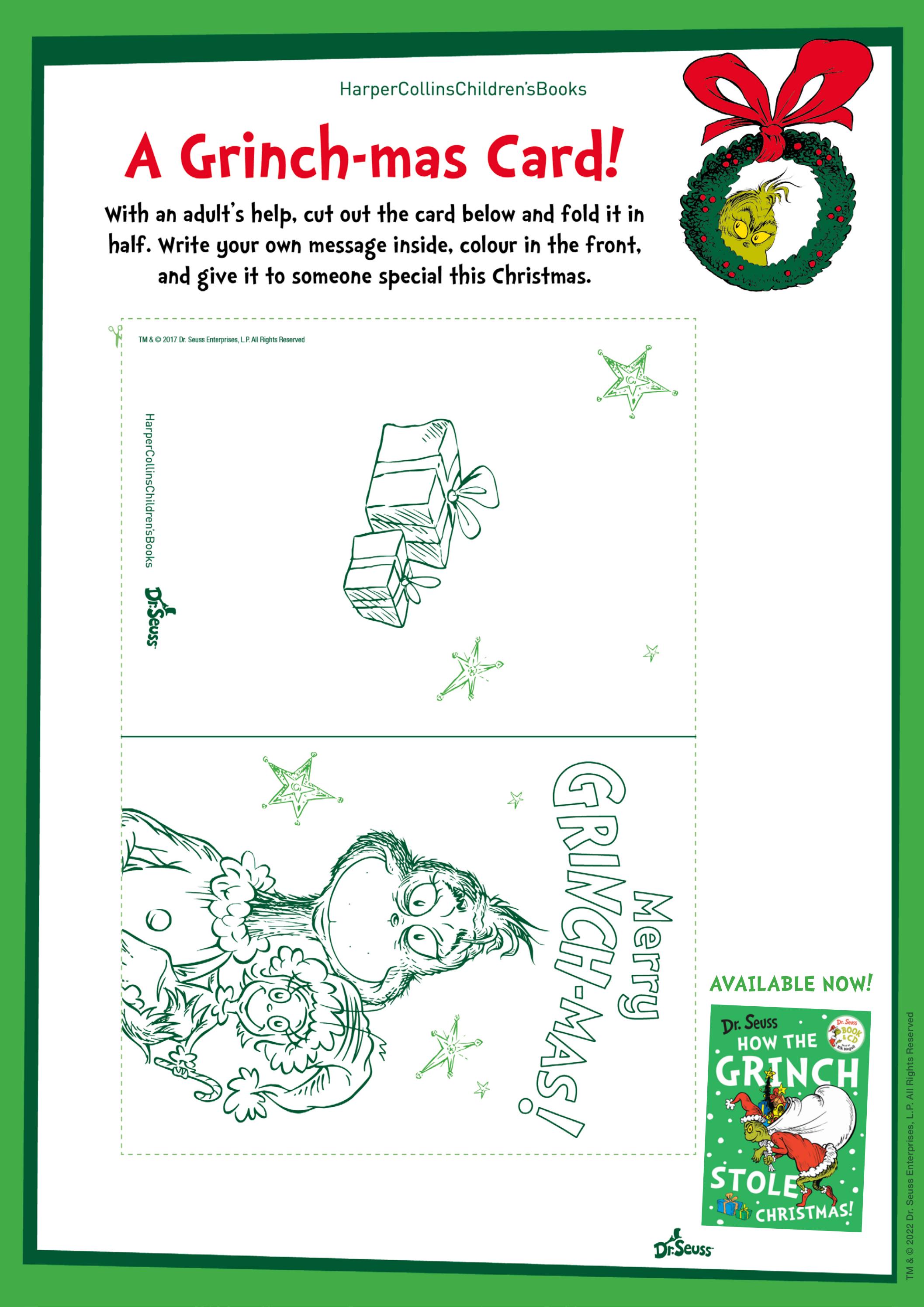 The Grinch Christmas Activities by harpercollinschildrens - Issuu