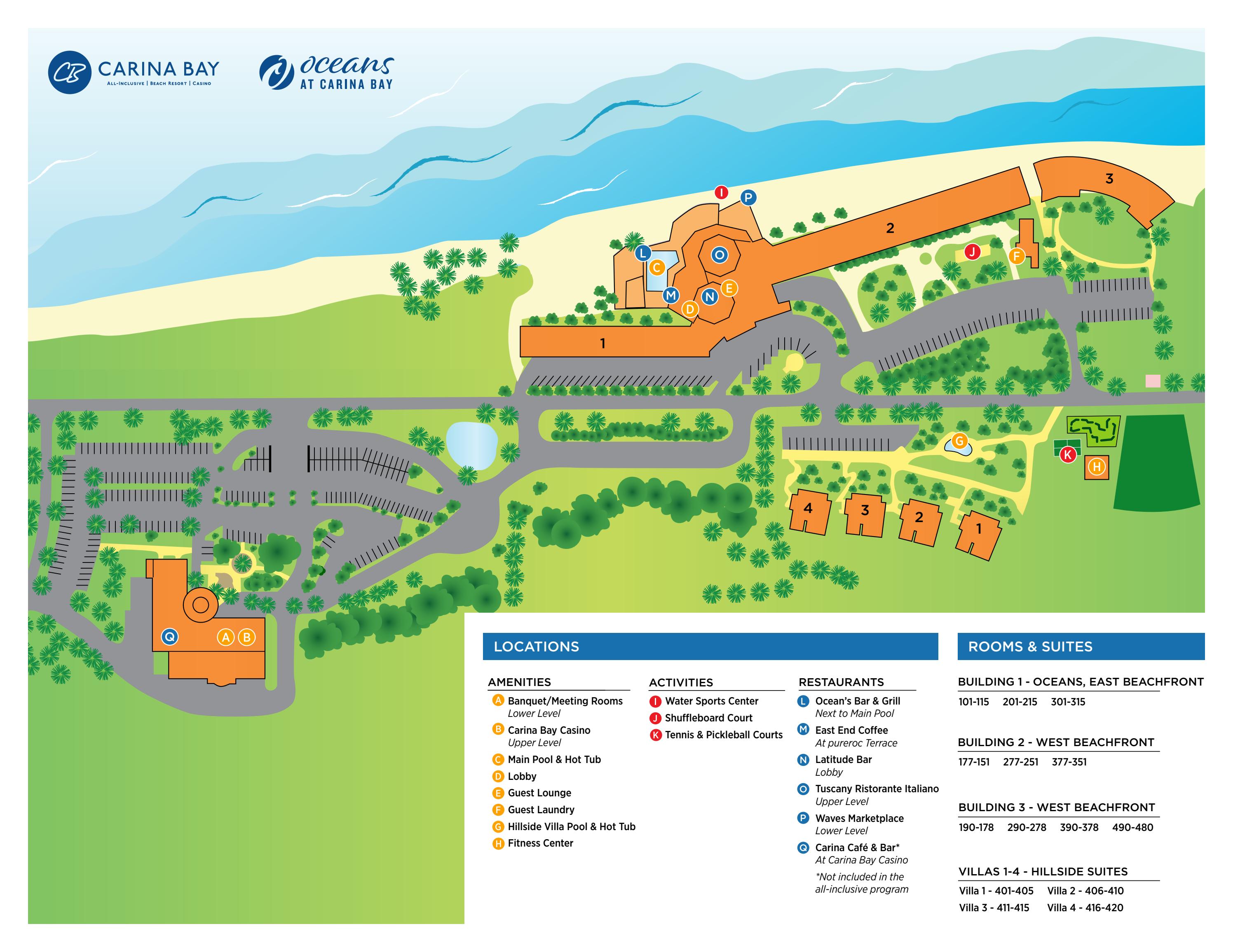 Carina Bay Resort Map by Divi Resorts - Issuu