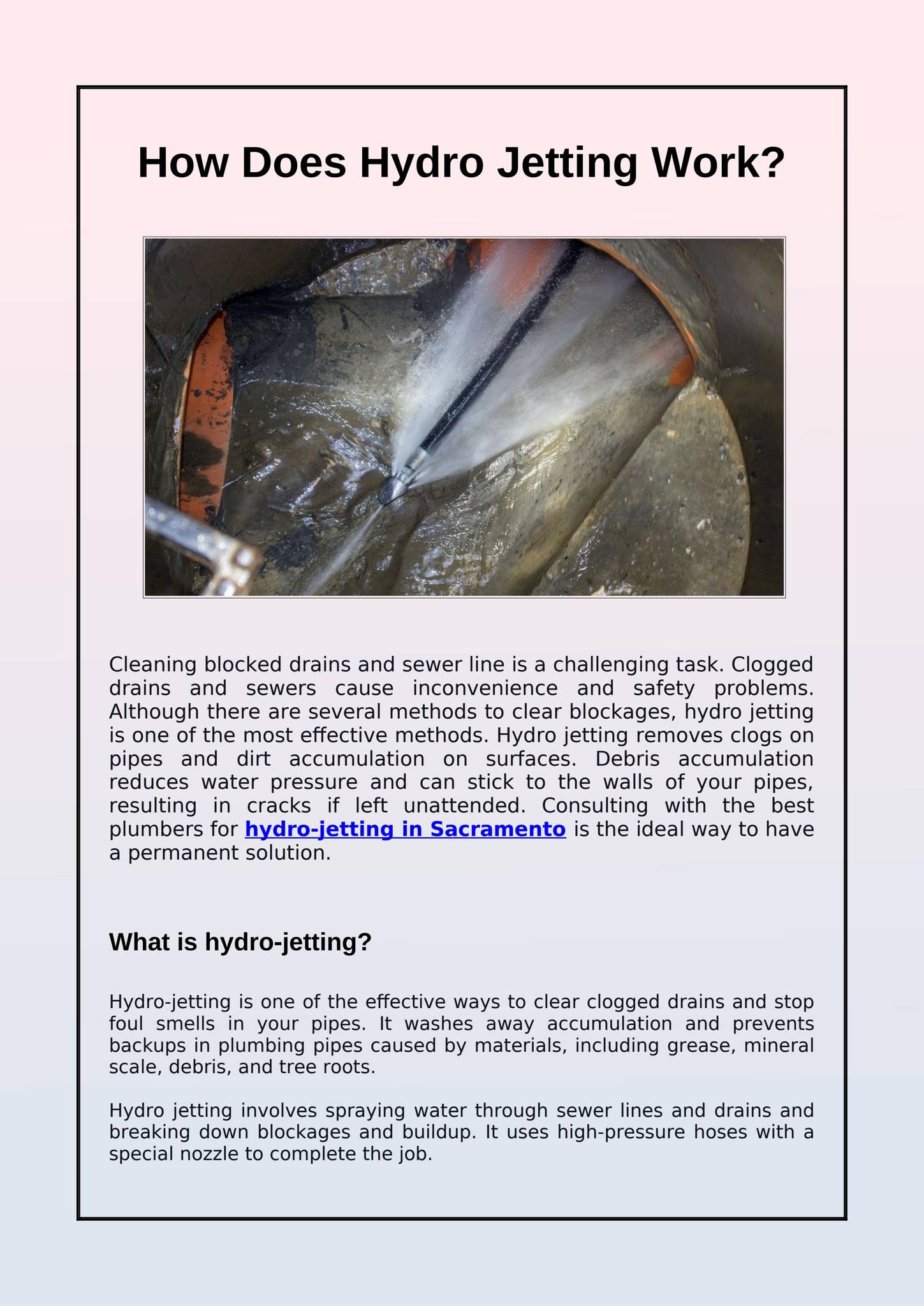 What Does Hydro Jetting Do? by Advanced Septic Service LLC - Issuu