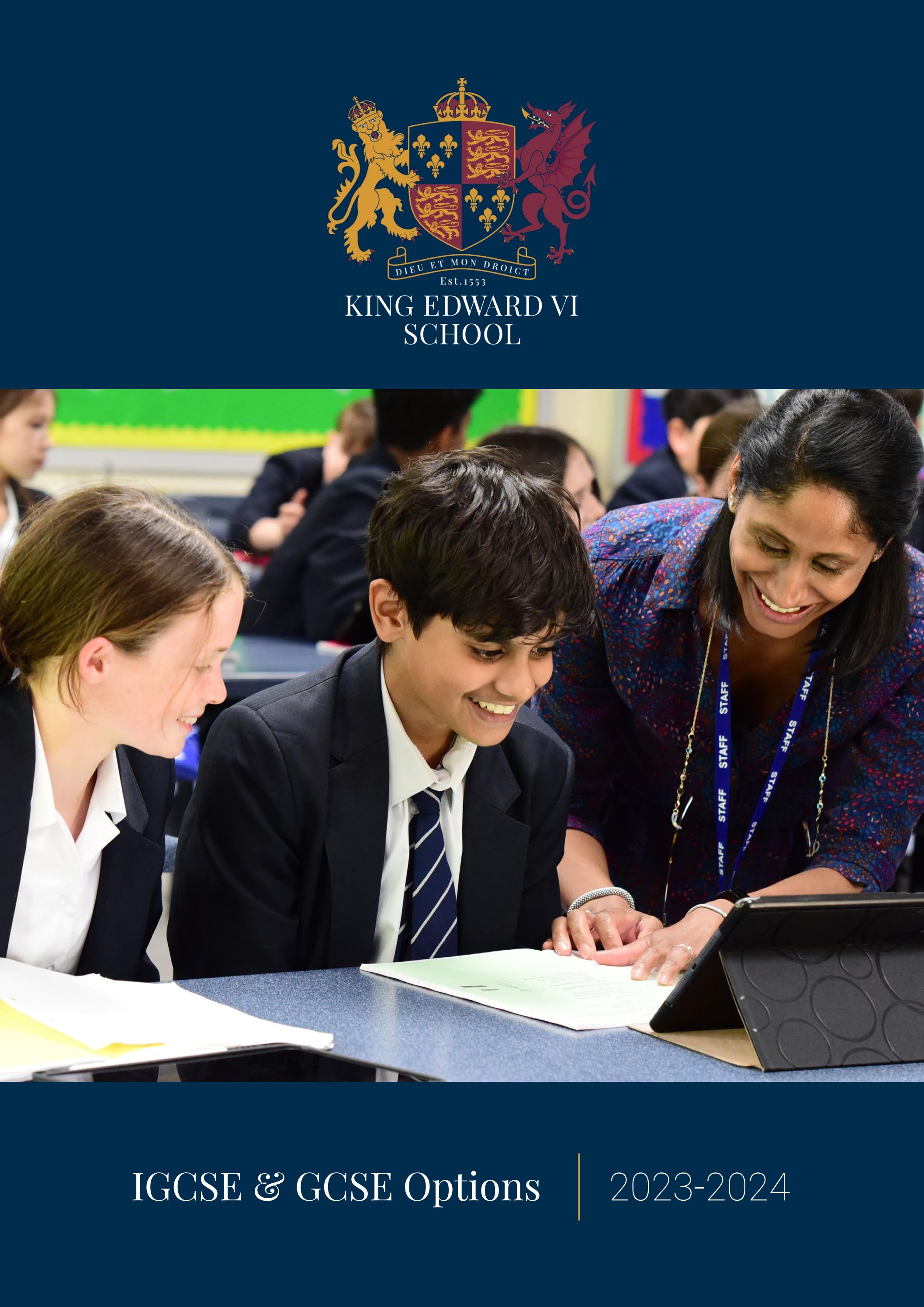 IGCSE & GCSE Options 2023-2024 by King Edward VI School - Issuu
