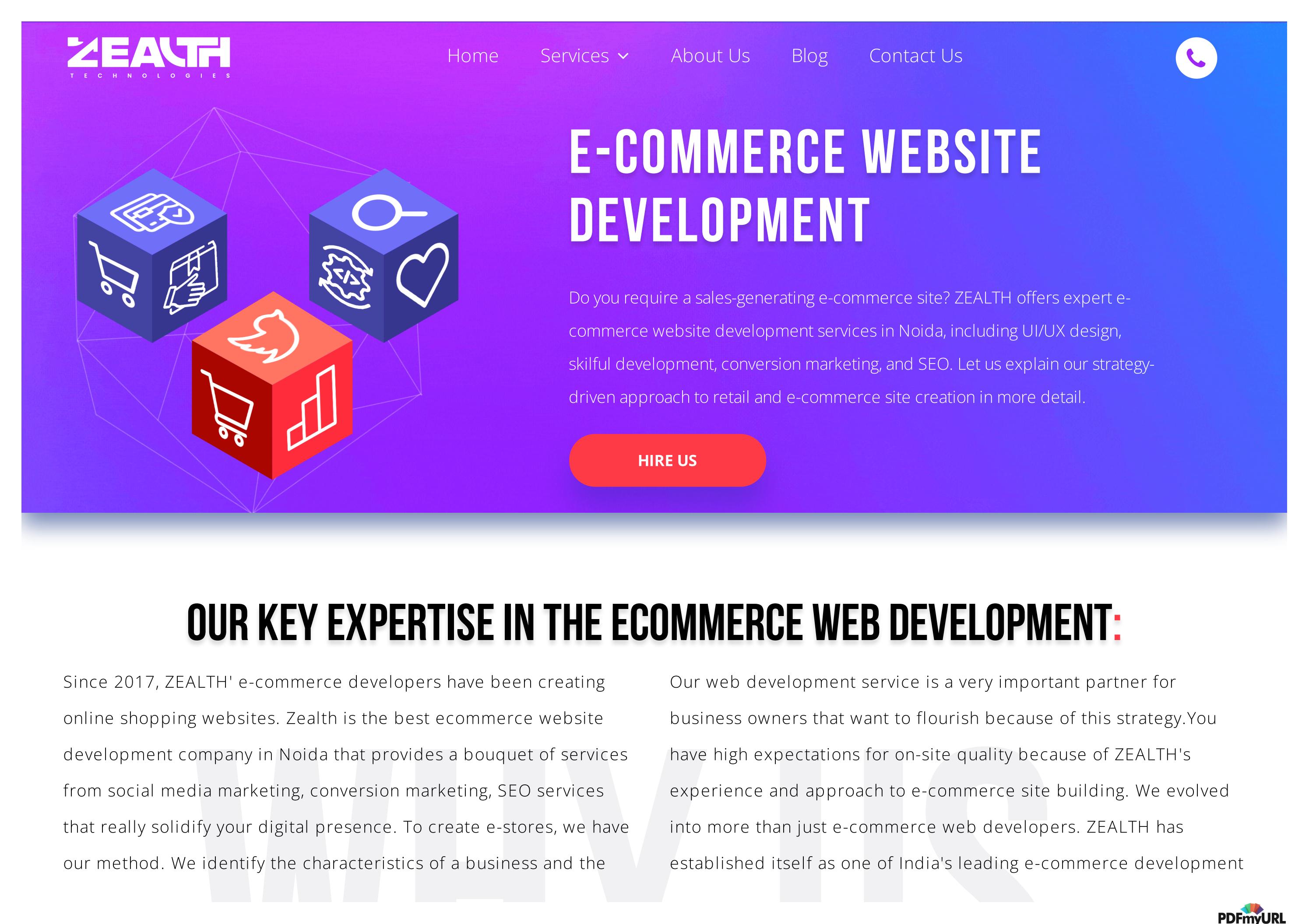 Ecommerce Website Development Company In Noida - Zealth by Zealthhealthtech - Issuu
