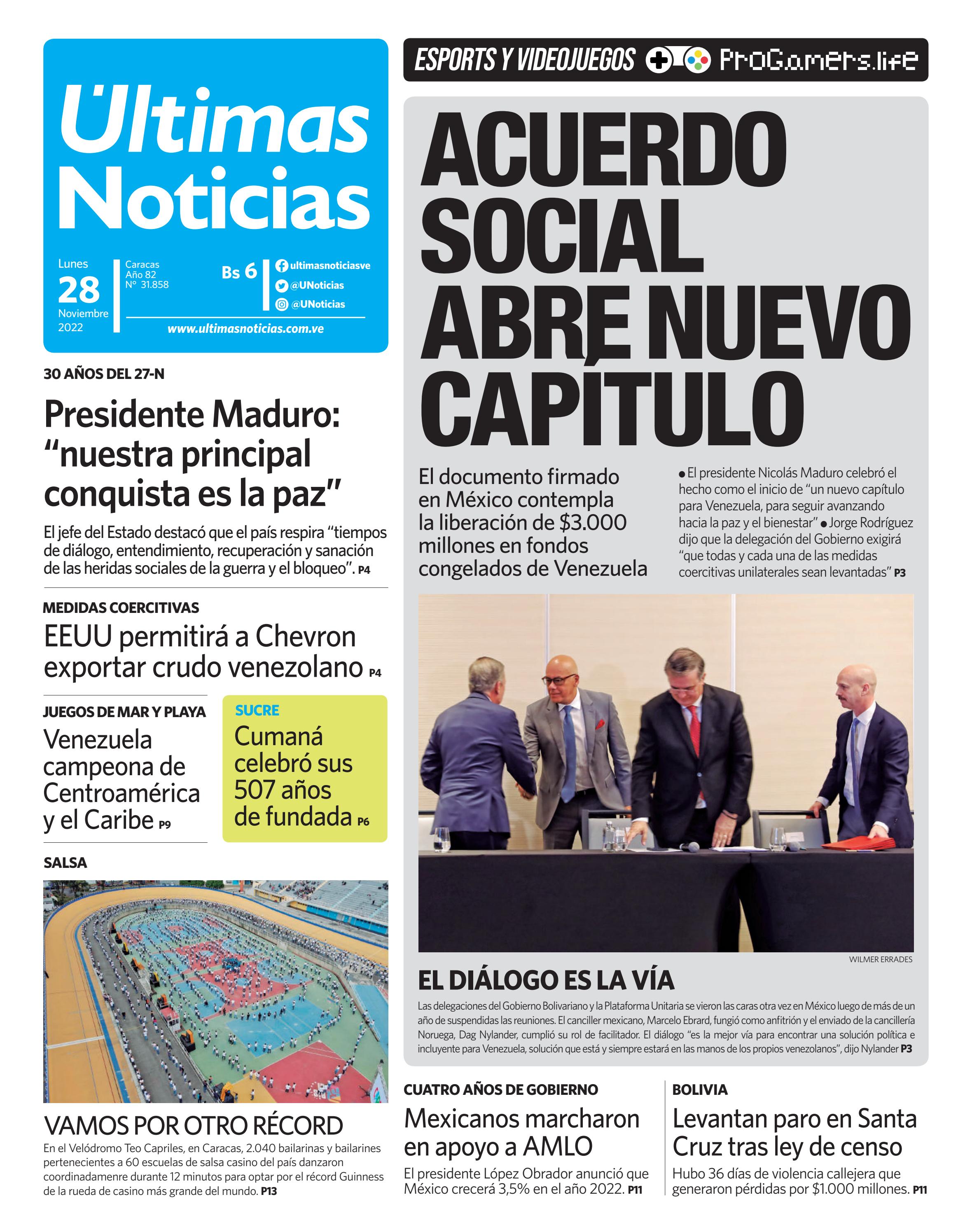 UN 281122 by Últimas Noticias - Issuu