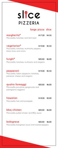 Little Bay Slice Pizzeria Menu by Divi Resorts - Issuu
