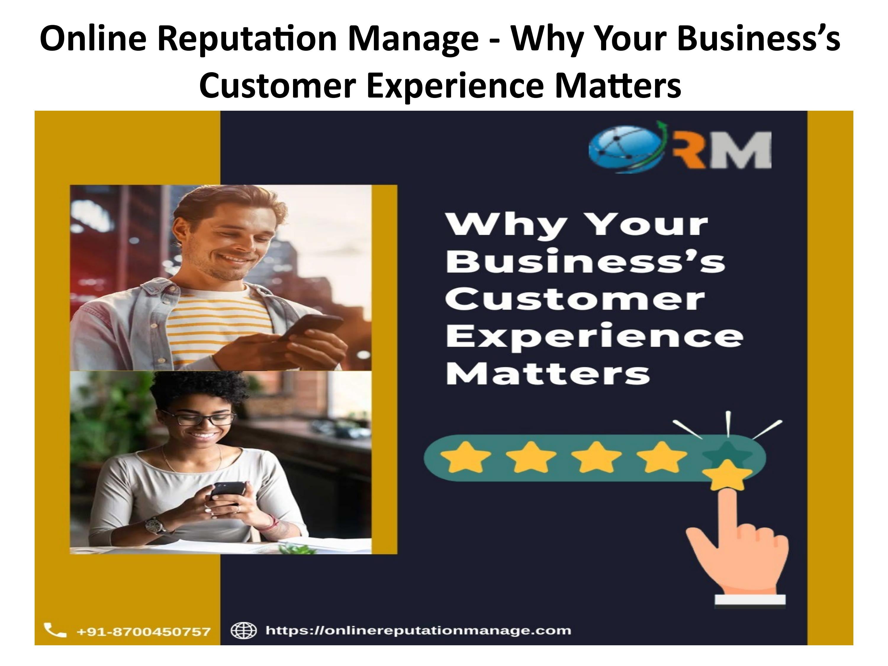 Online Reputation Manage - Why Your Business’s Customer Experience Matters by Social monster - Issuu
