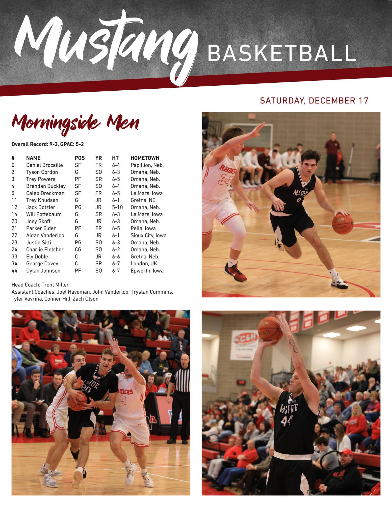 Basketball Game Day Program - Bellevue 12/17/2022 by Morningside ...