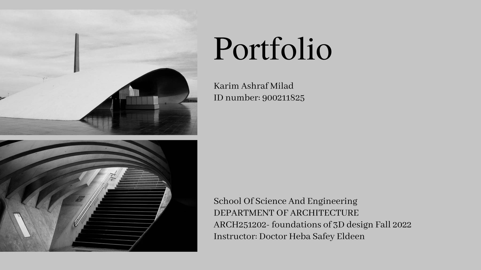 3D design final portfolio Karim Milad AUC student by Karim Ashraf Milad ...