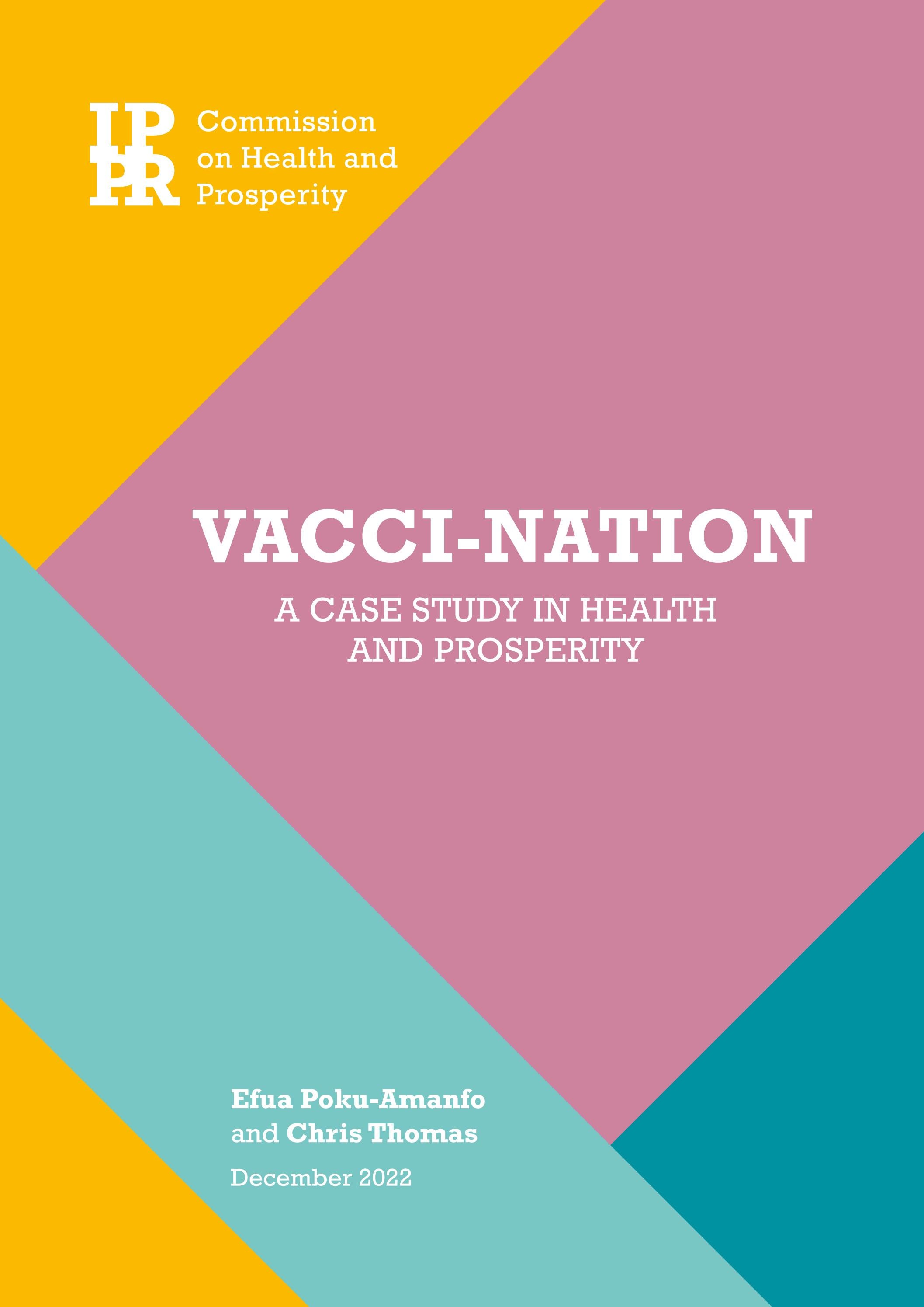 Vacci-nation: A case study in health and prosperity by IPPR - Issuu