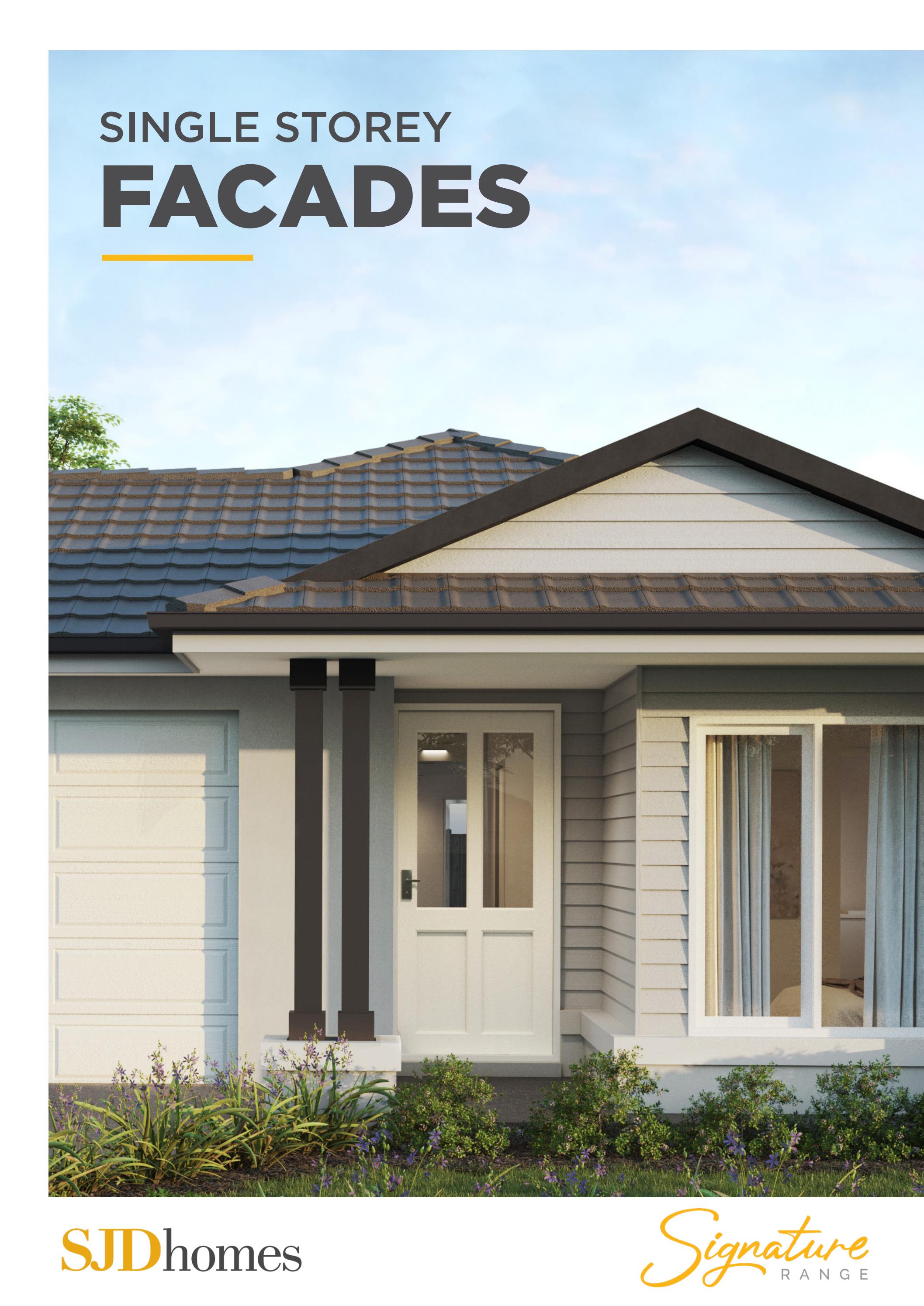 SJD Homes | Signature Range | Single Storey Facades by sjd.homes - Issuu