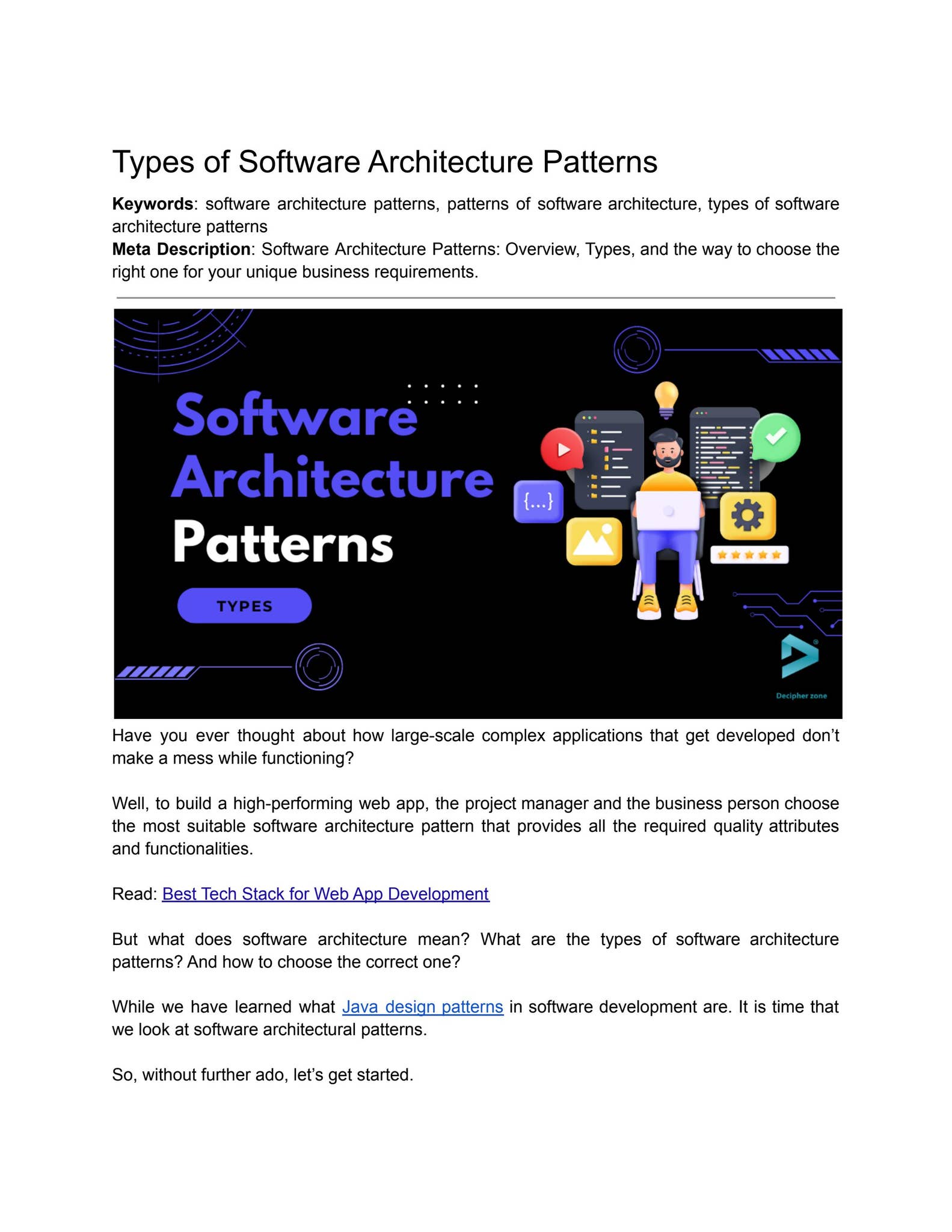 Types of Software Architecture Patterns by Mahipal Nehra - Issuu
