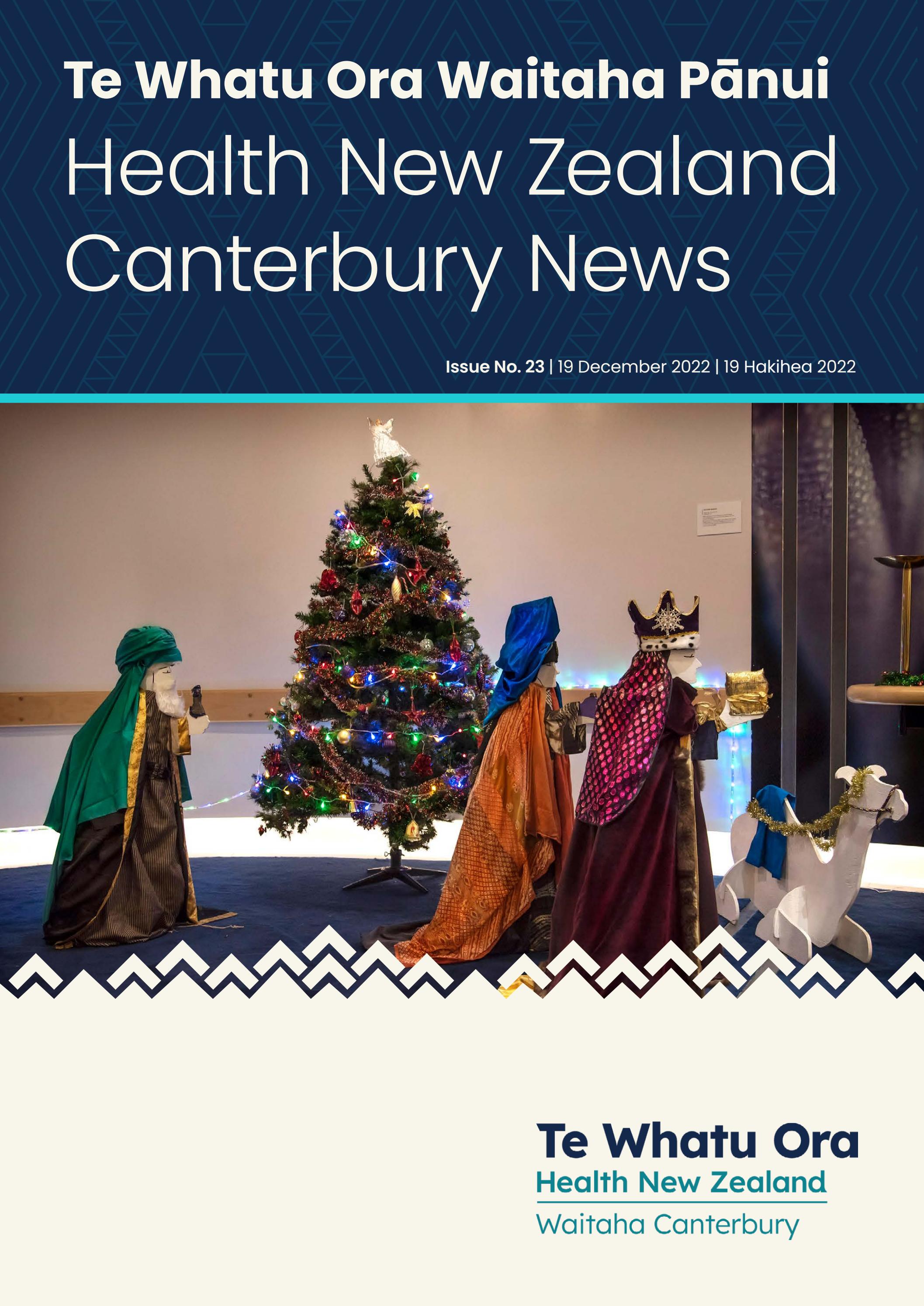 Te Whatu Ora Waitaha Canterbury Pānui Monday 19 December 2022 by Te ...