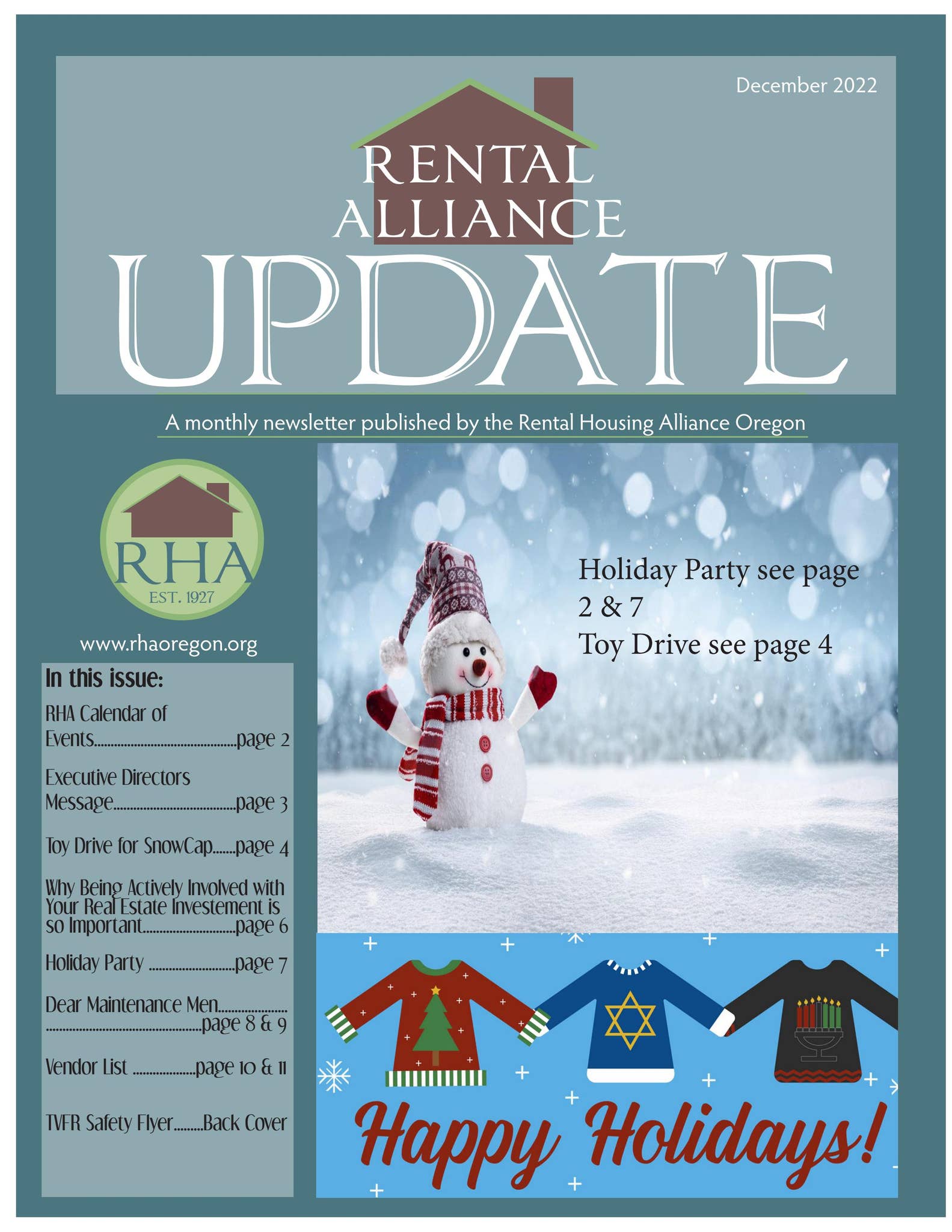 RHA Oregon December 2022 Update Newsletter by Cari Pierce - Issuu