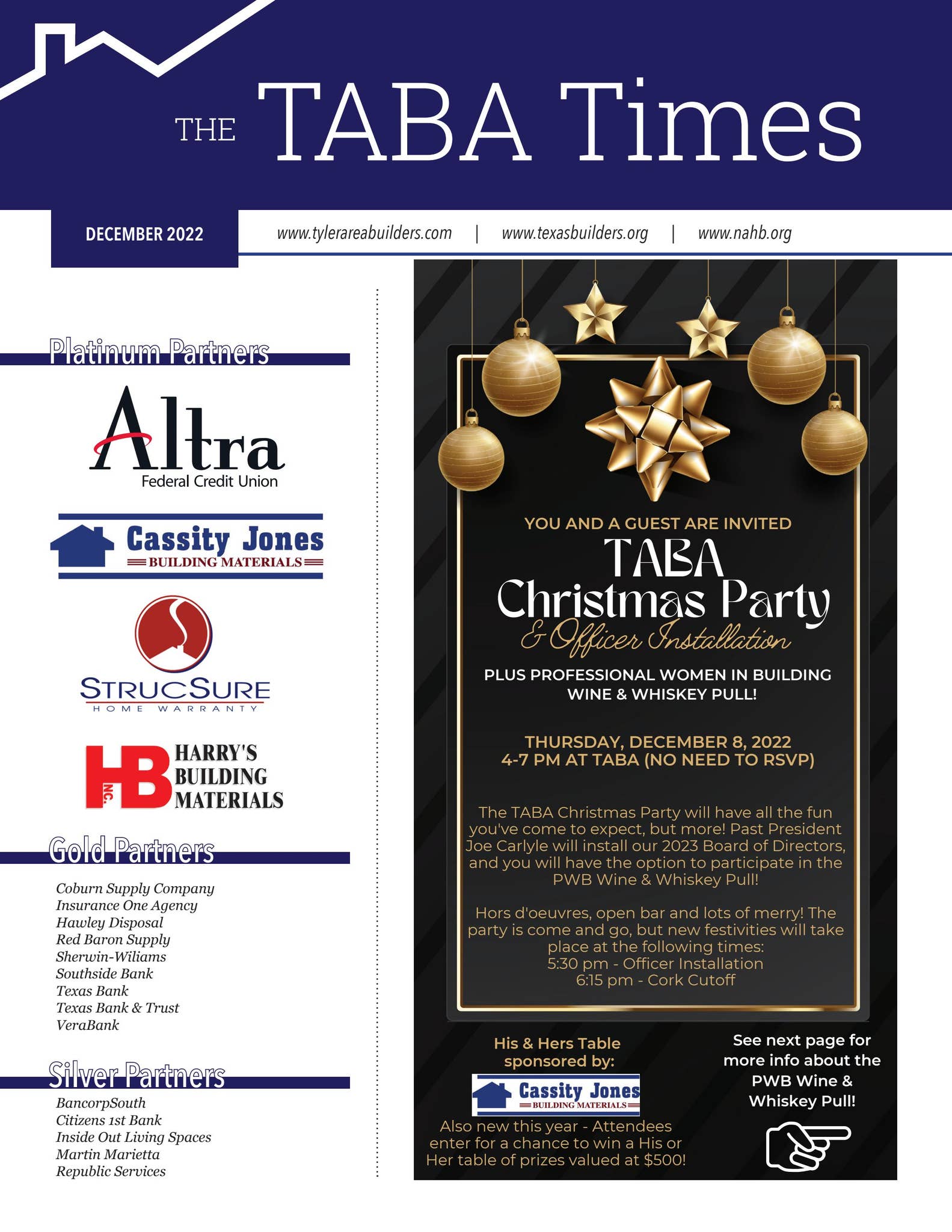 Newsletter December 22 by Tyler Area Builders Association - Issuu