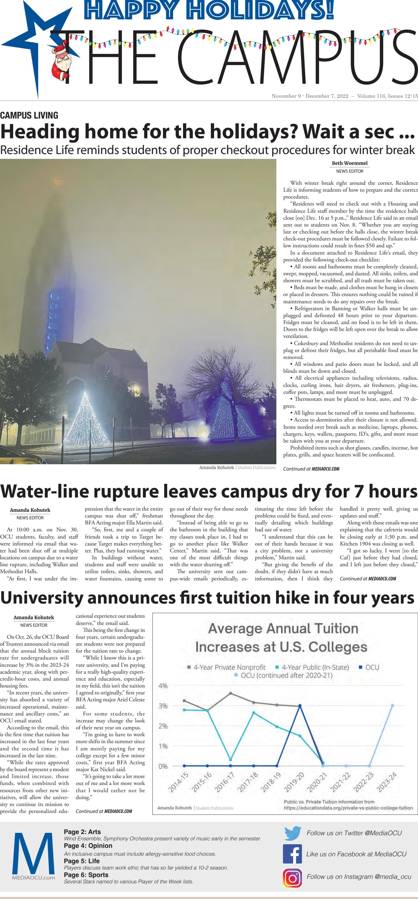 December 7, 2022, Volume 116, Issues 12-15 by MediaOCU - Issuu