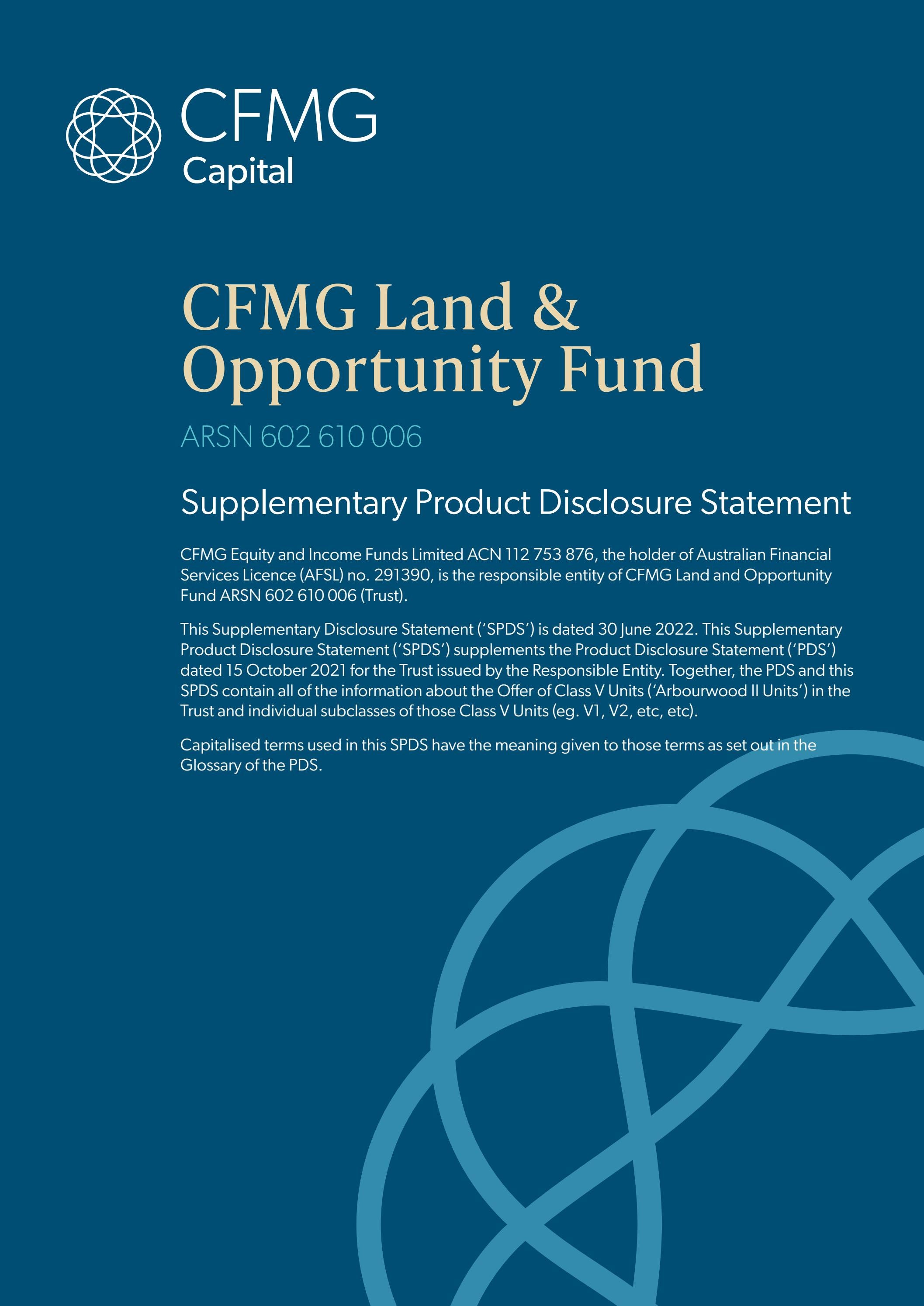 CFMG Land & Opportunity Fund - Arbourwood II SPDS by CFMG_Capital - Issuu