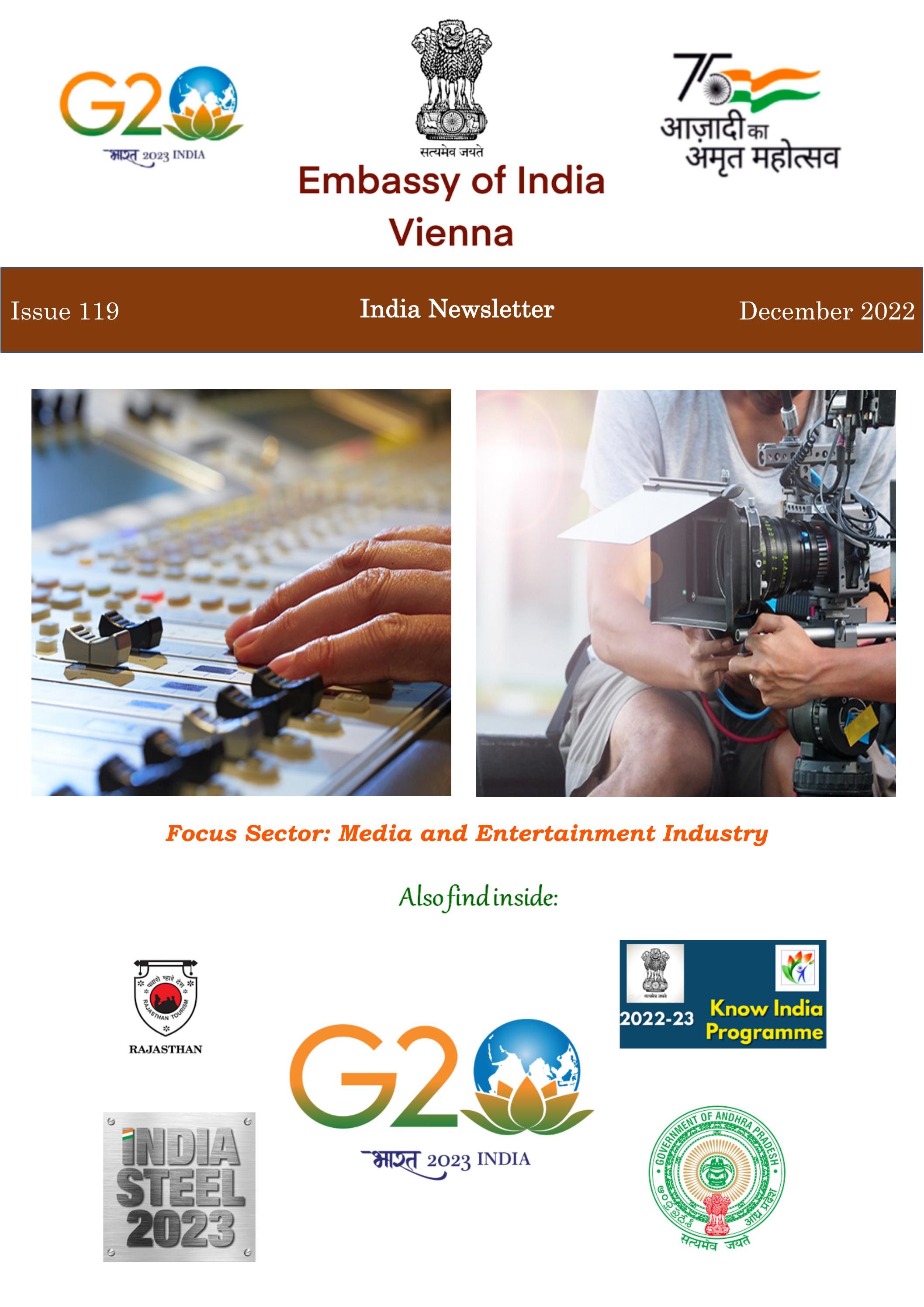 India Newsletter- December 2022 by Indian Embassy Vienna - Issuu