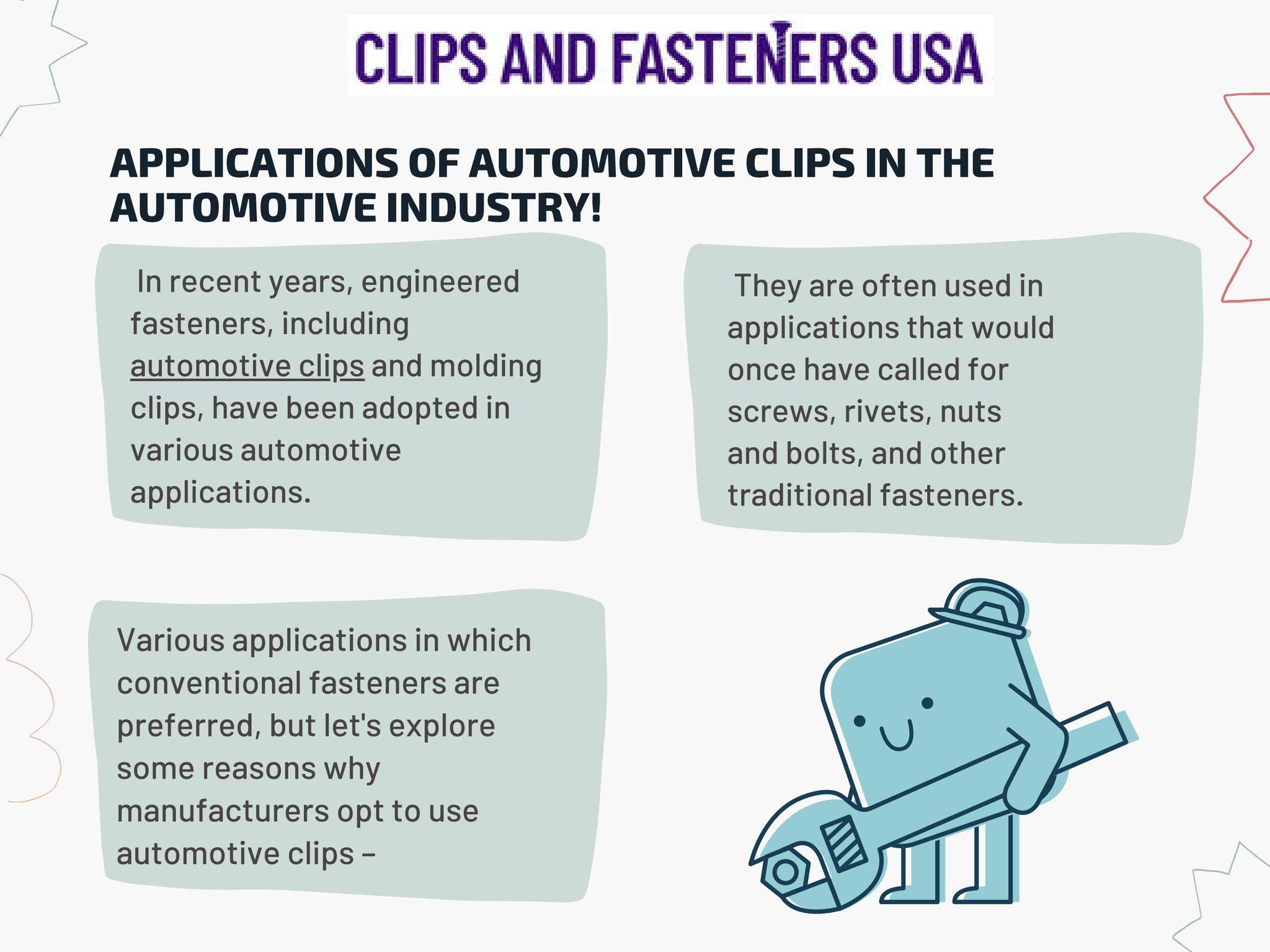 Applications of Automotive Clips in The Automotive Industry! by Clips ...
