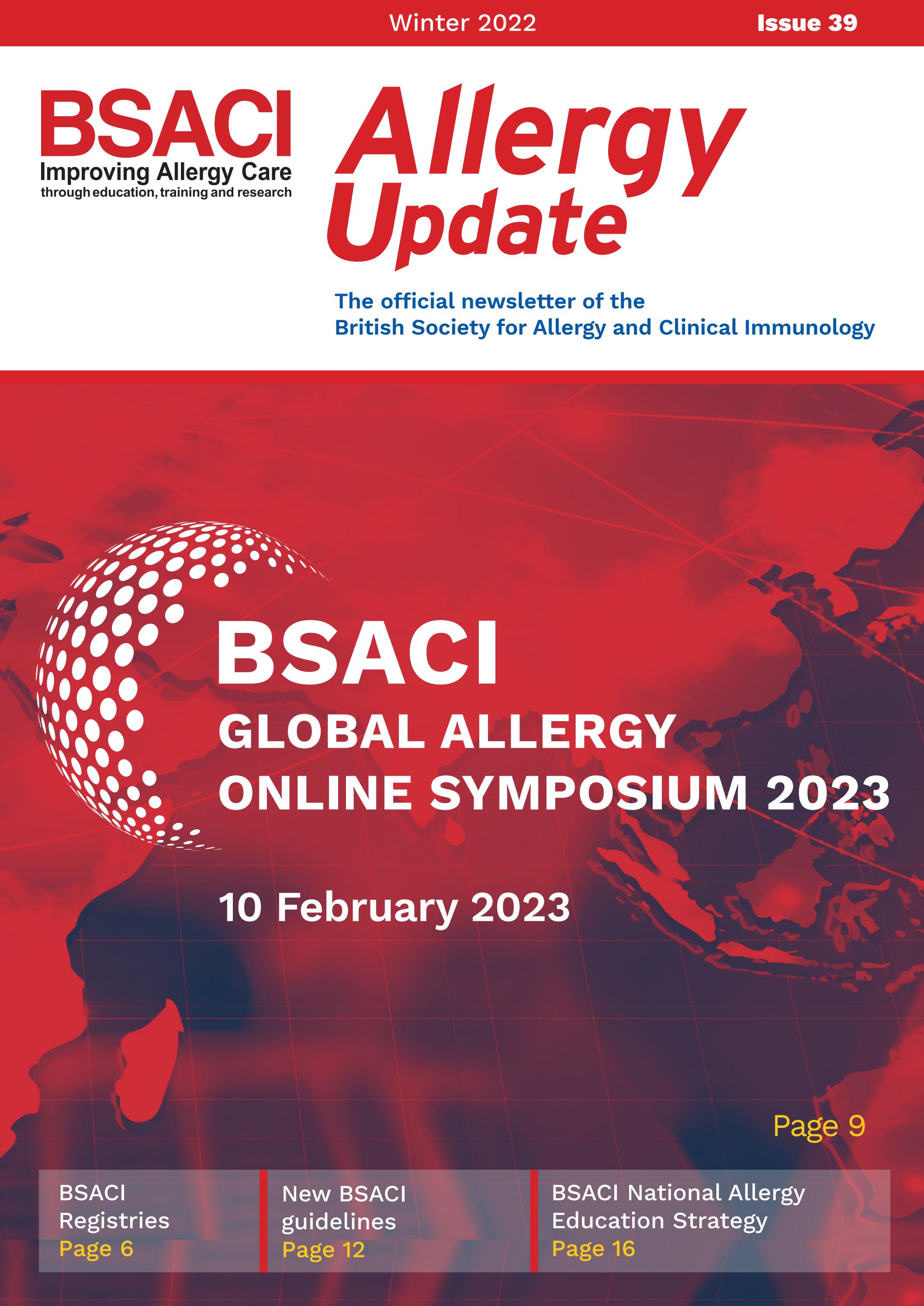 Issue 39 by BSACI_Allergy_Update - Issuu