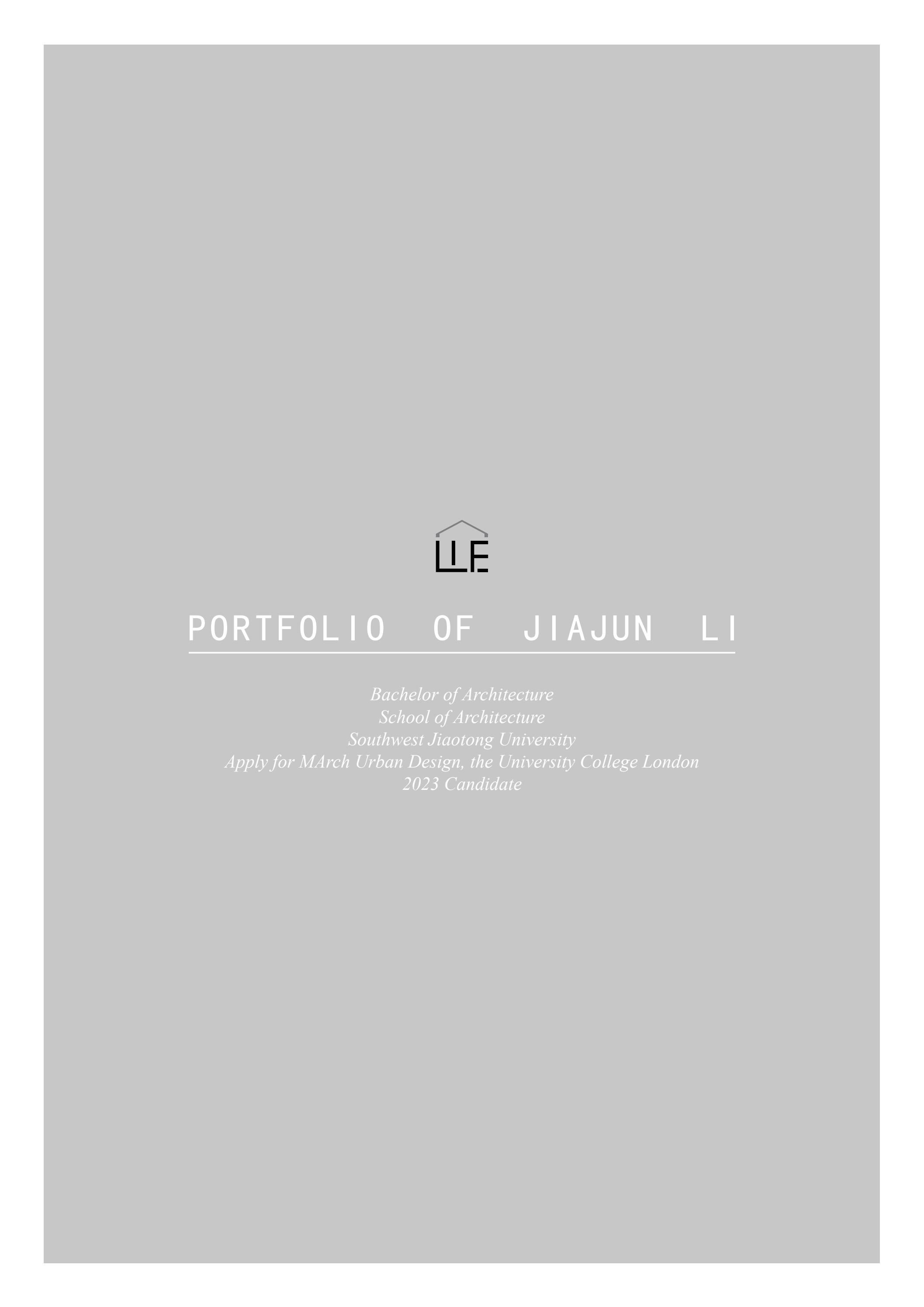 JIAJUN LI PORTFOLIO MArch UD by JiajunLi-BArch - Issuu