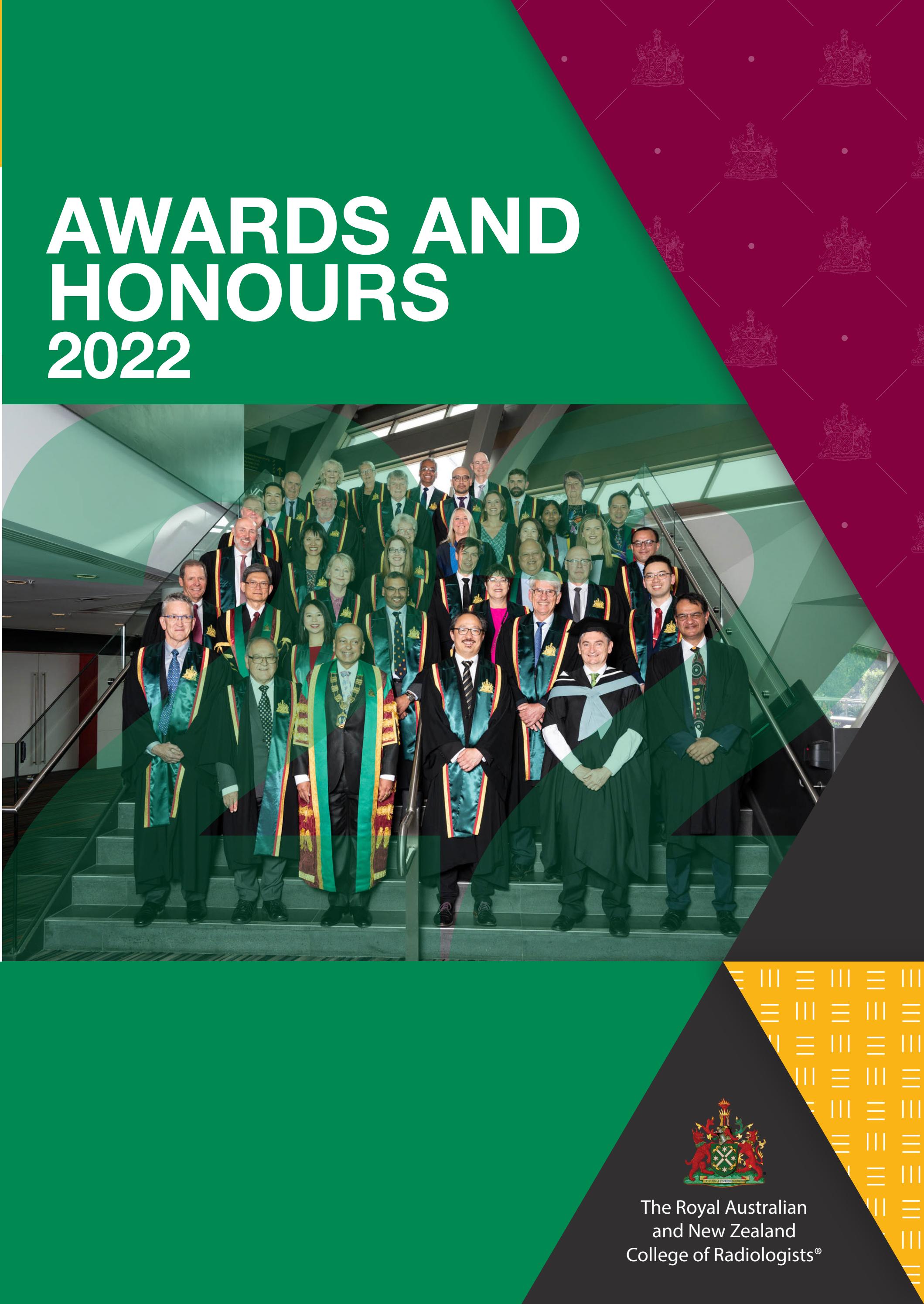 RANZCR Awards and Honours 2022 by RANZCR - Issuu
