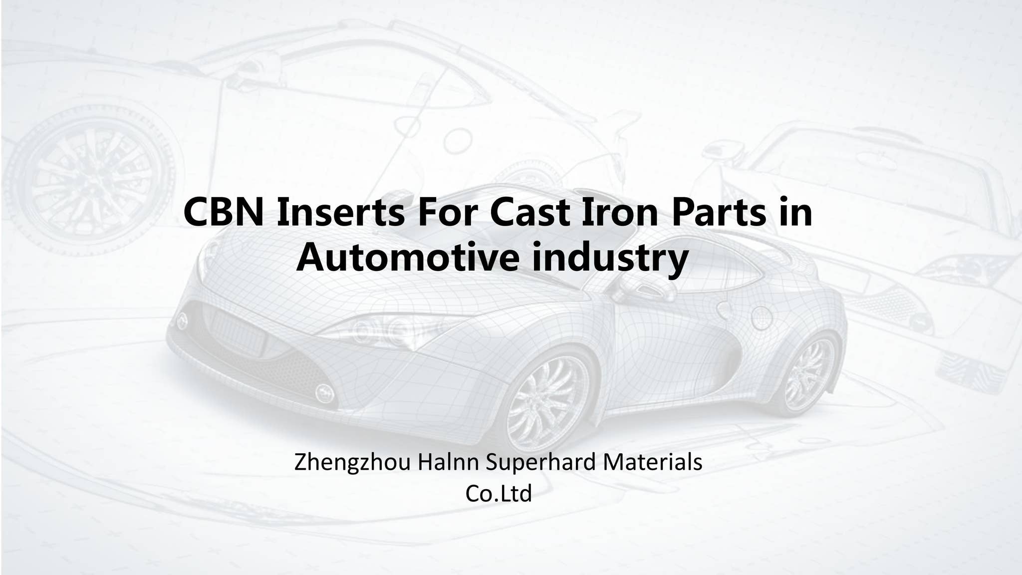 Solution of Halnn tools CBN insert milling automotive cast iron parts by Halnn Tools - Issuu