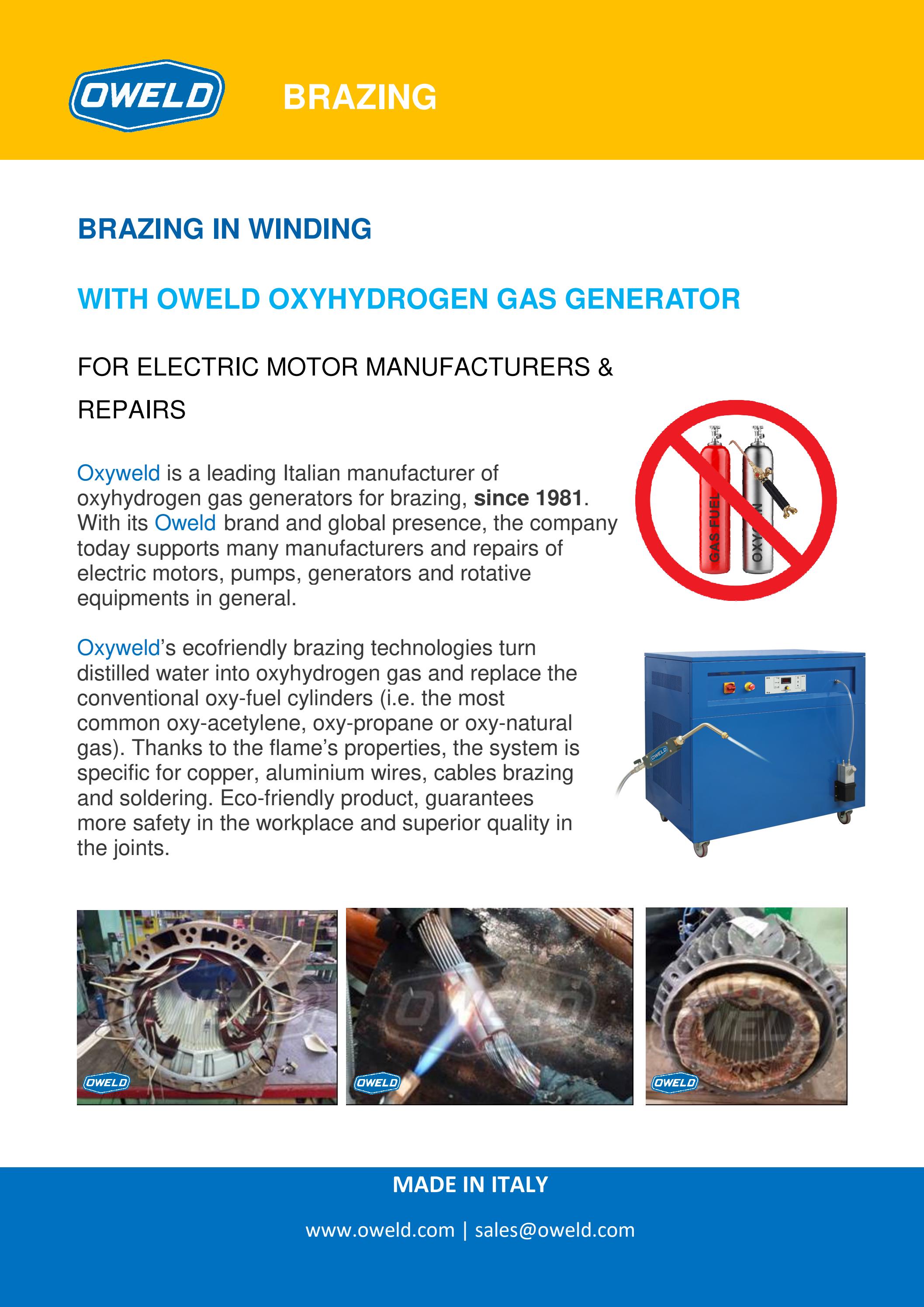 WINDING, ELECTRIC MOTOR - BRAZING WITH OWELD by oxyweld - Issuu