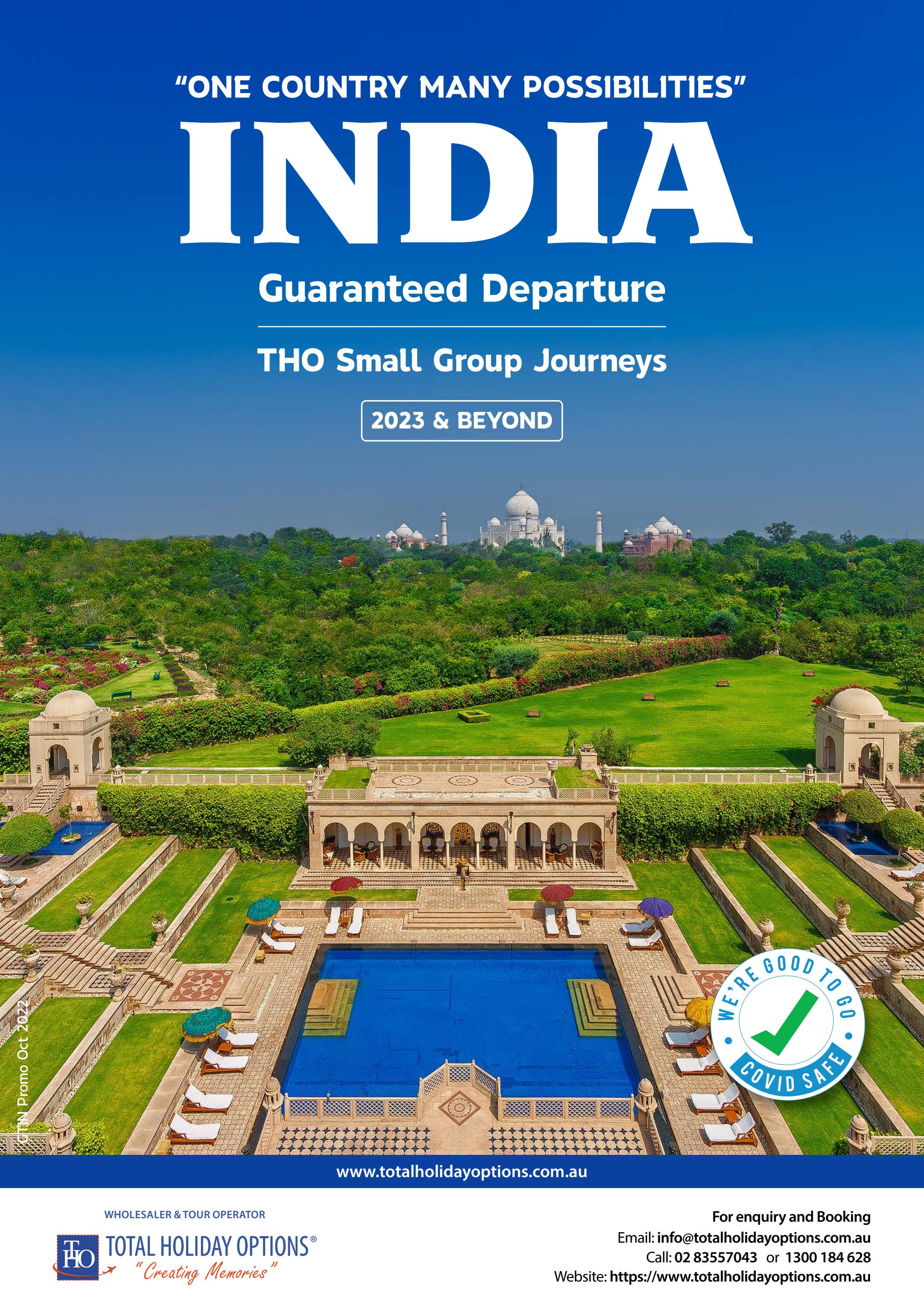 India Fixed Departure_AU by TOTAL HOLIDAY OPTIONS - Issuu