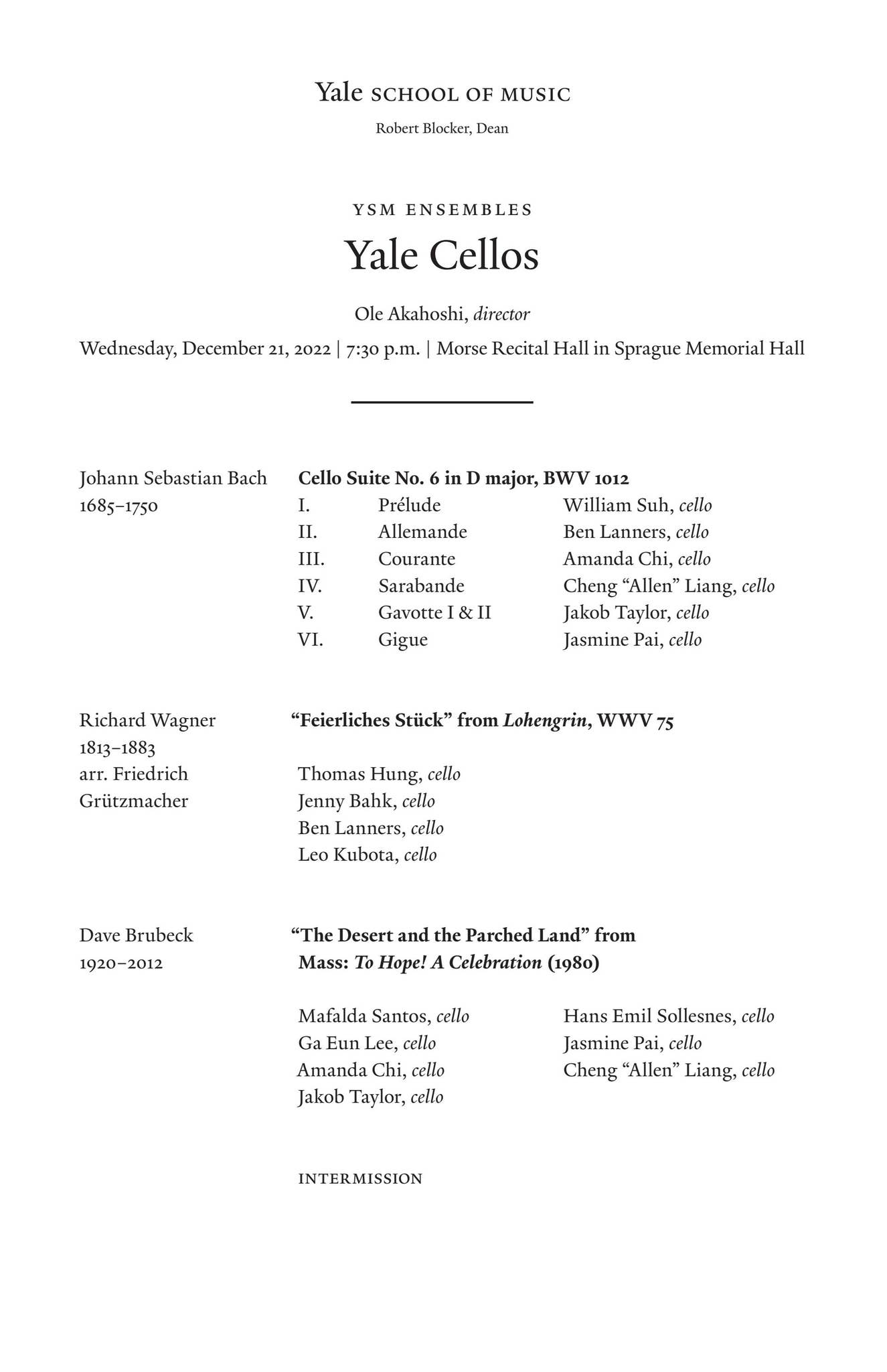 Yale Cellos, December 21, 2022 by Yale School of Music - Issuu