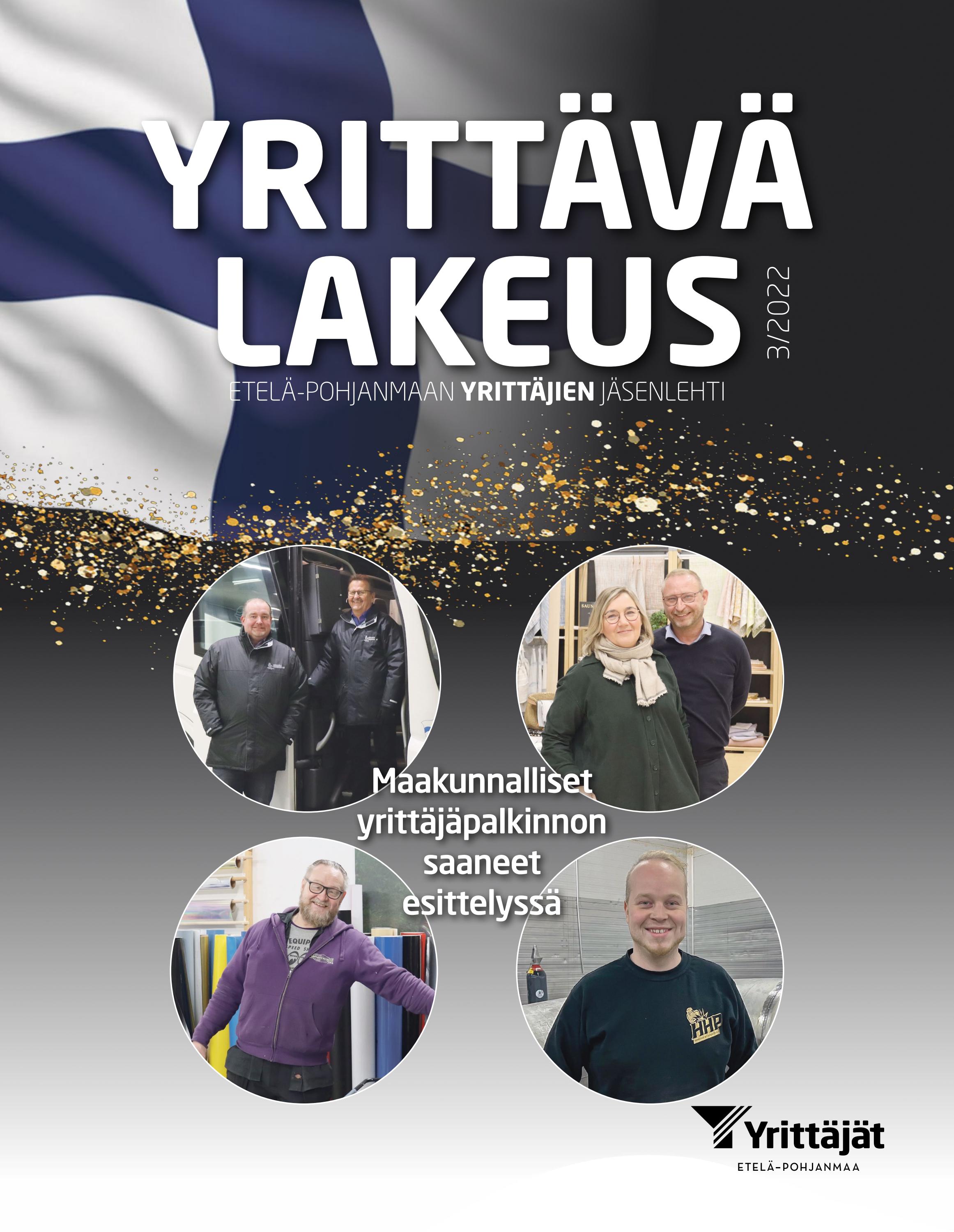 Etelä-Pohjanmaan Yrittäjät: Yrittävä Lakeus 3-2022 by Etelä-Pohjanmaan ...